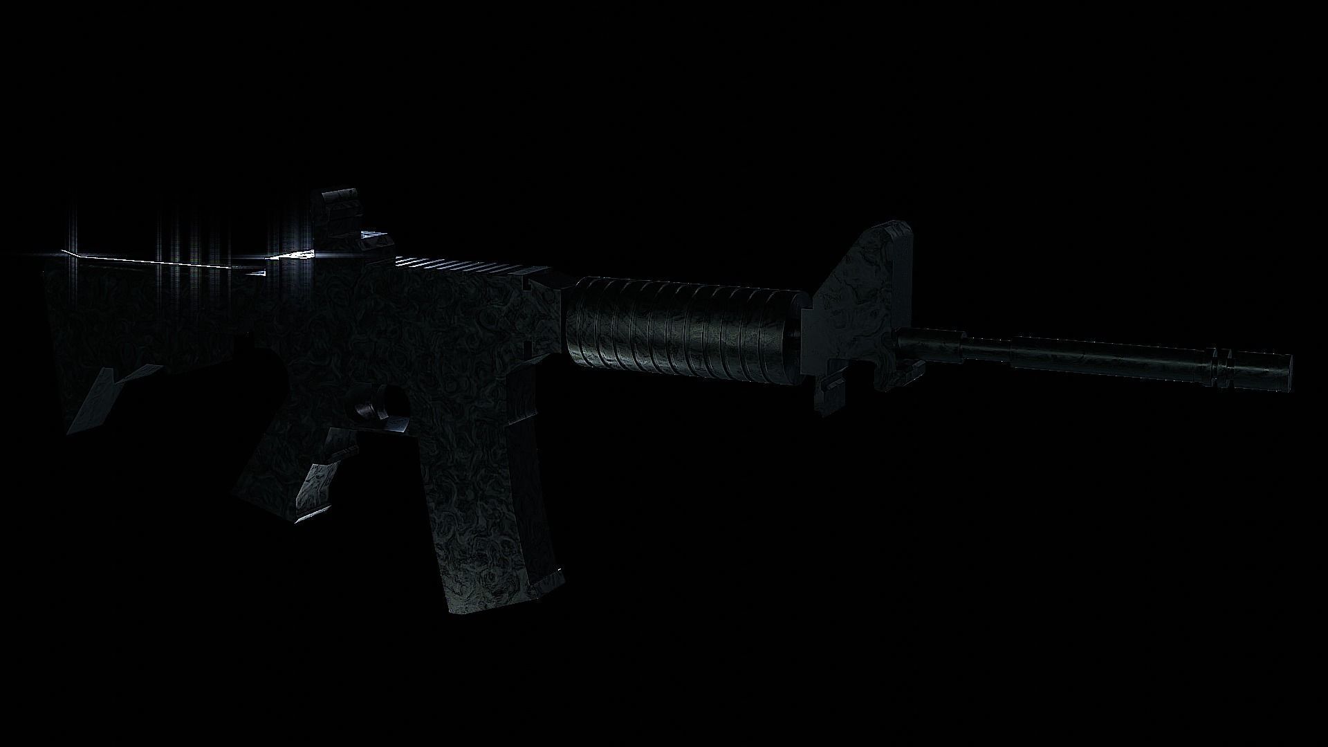 M16 Assault Rifle free 3D model | CGTrader