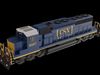 3D model CSX Locomotive Low Poly VR / AR / low-poly | CGTrader