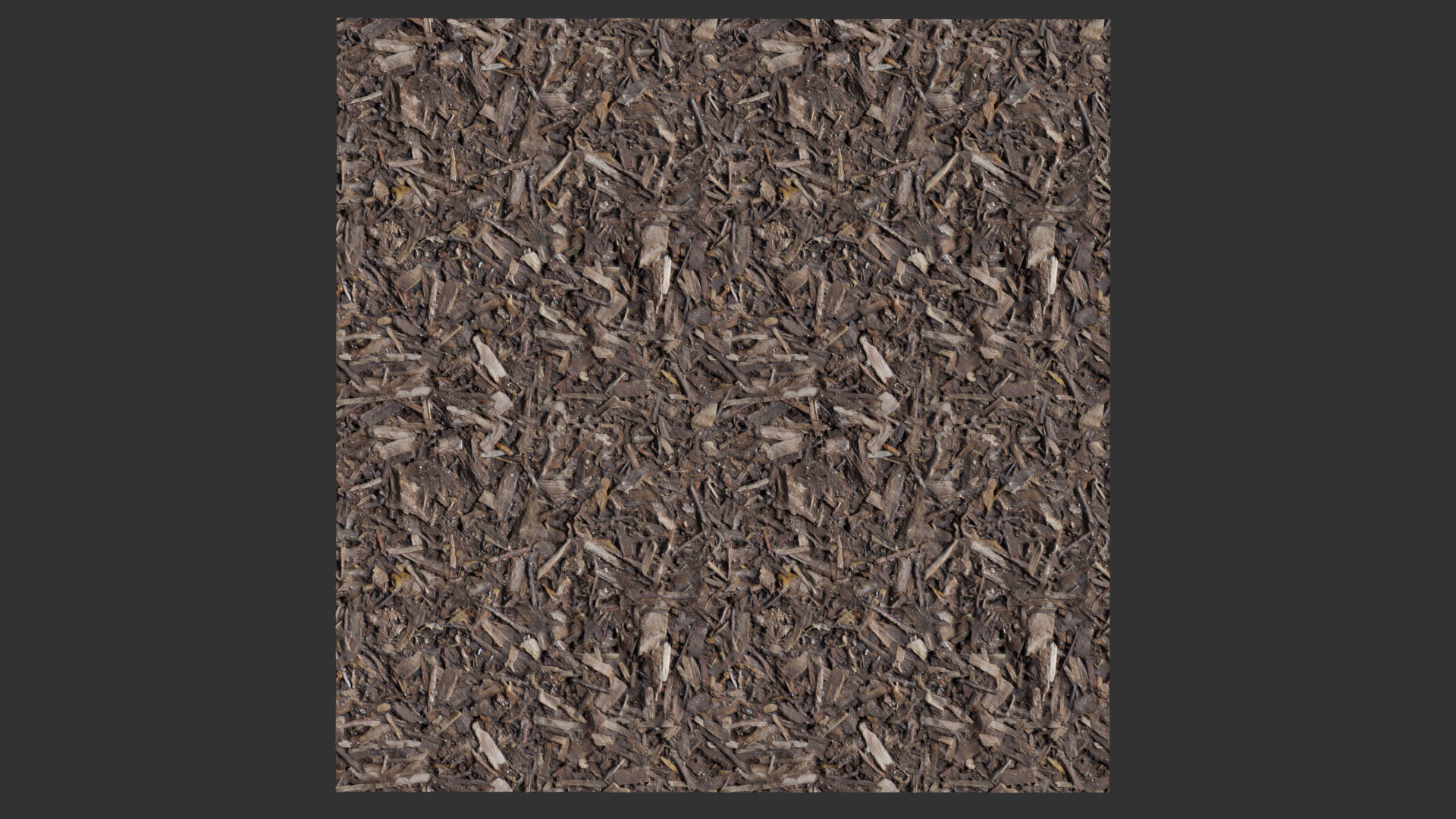 Texture Wood Chips Ground seamless PBR texture VR / AR / low-poly ...
