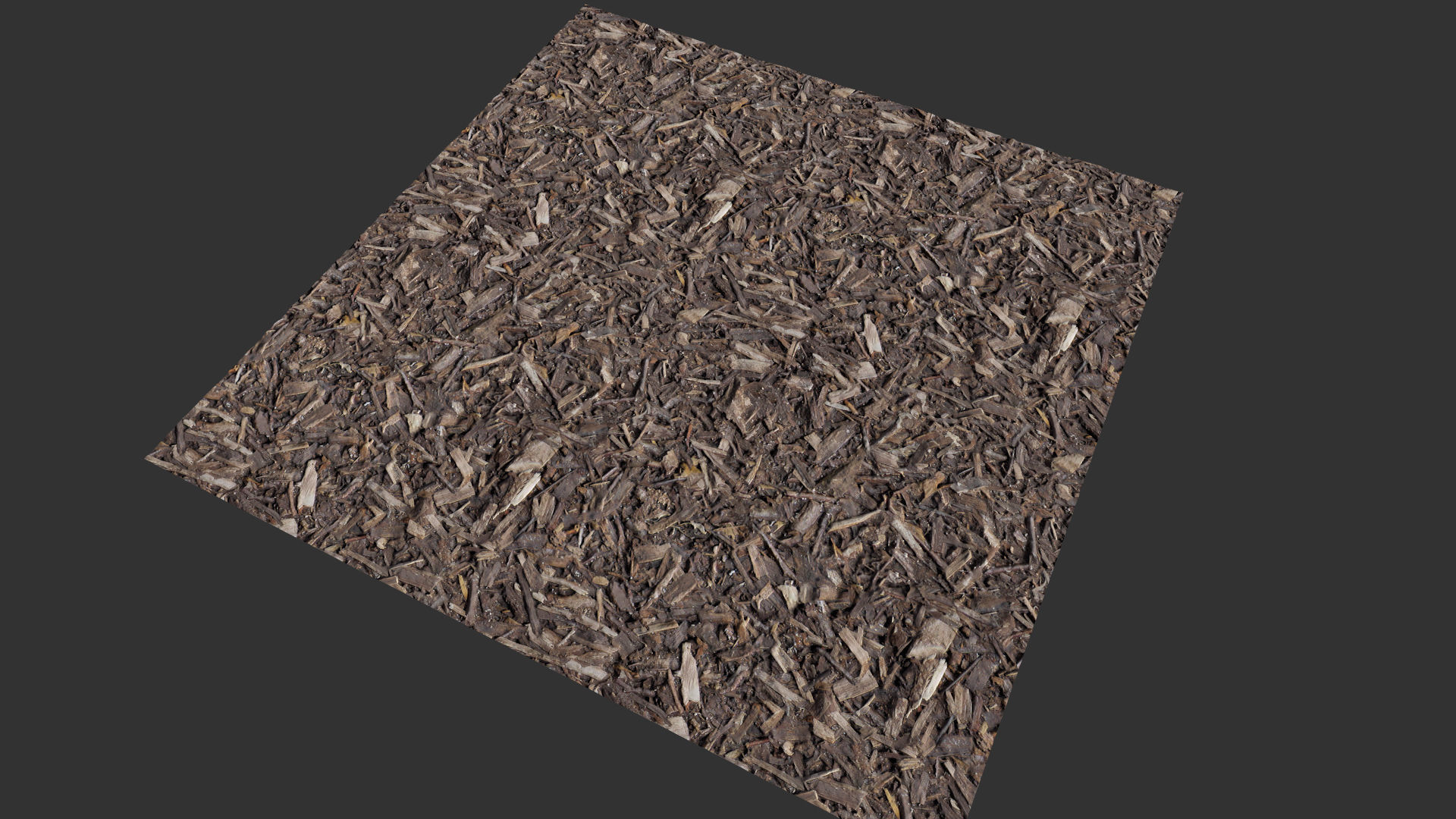 Texture Wood Chips Ground seamless PBR texture VR / AR / low-poly ...