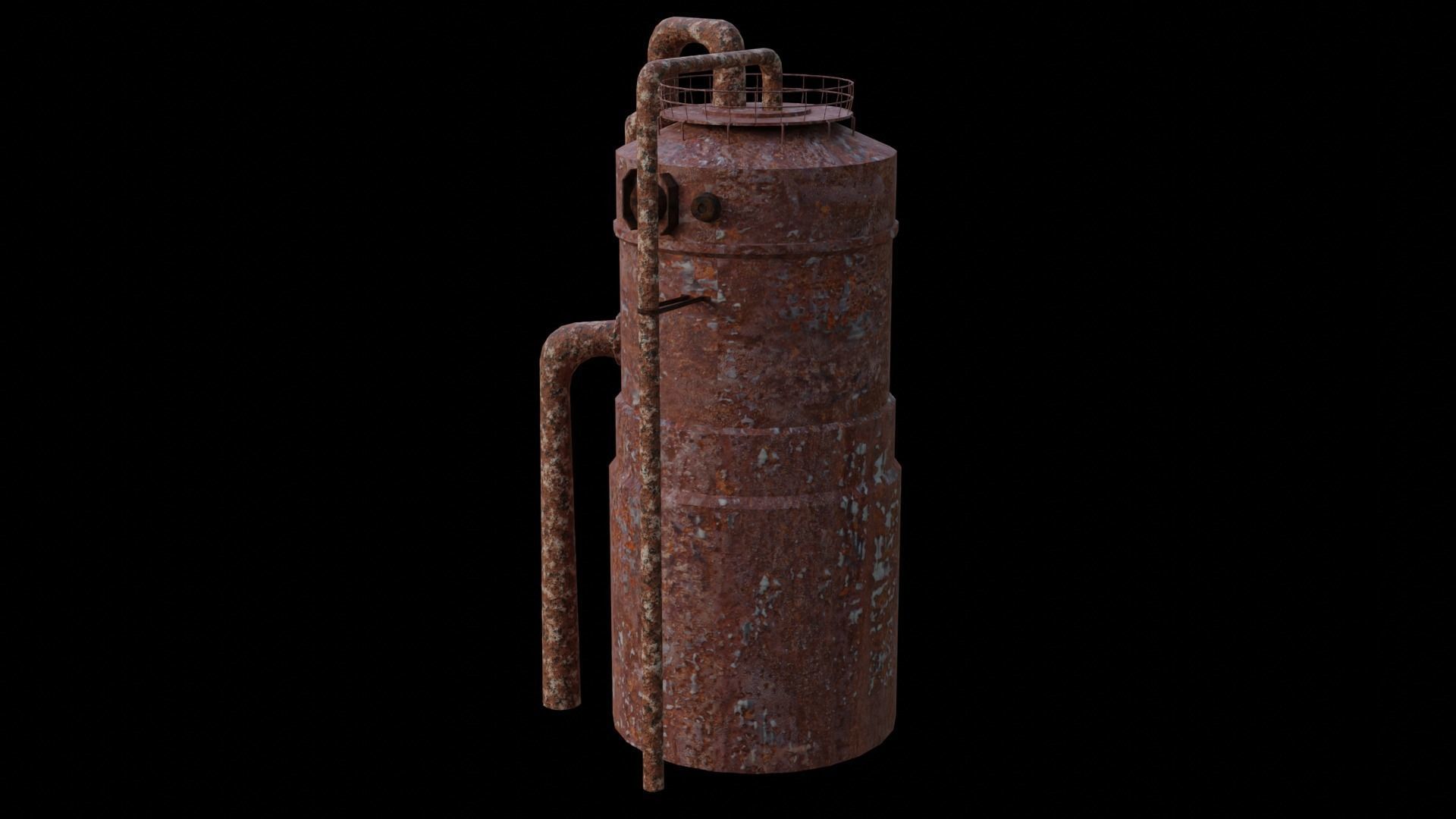3D model Old Rust Water Tower VR / AR / low-poly | CGTrader