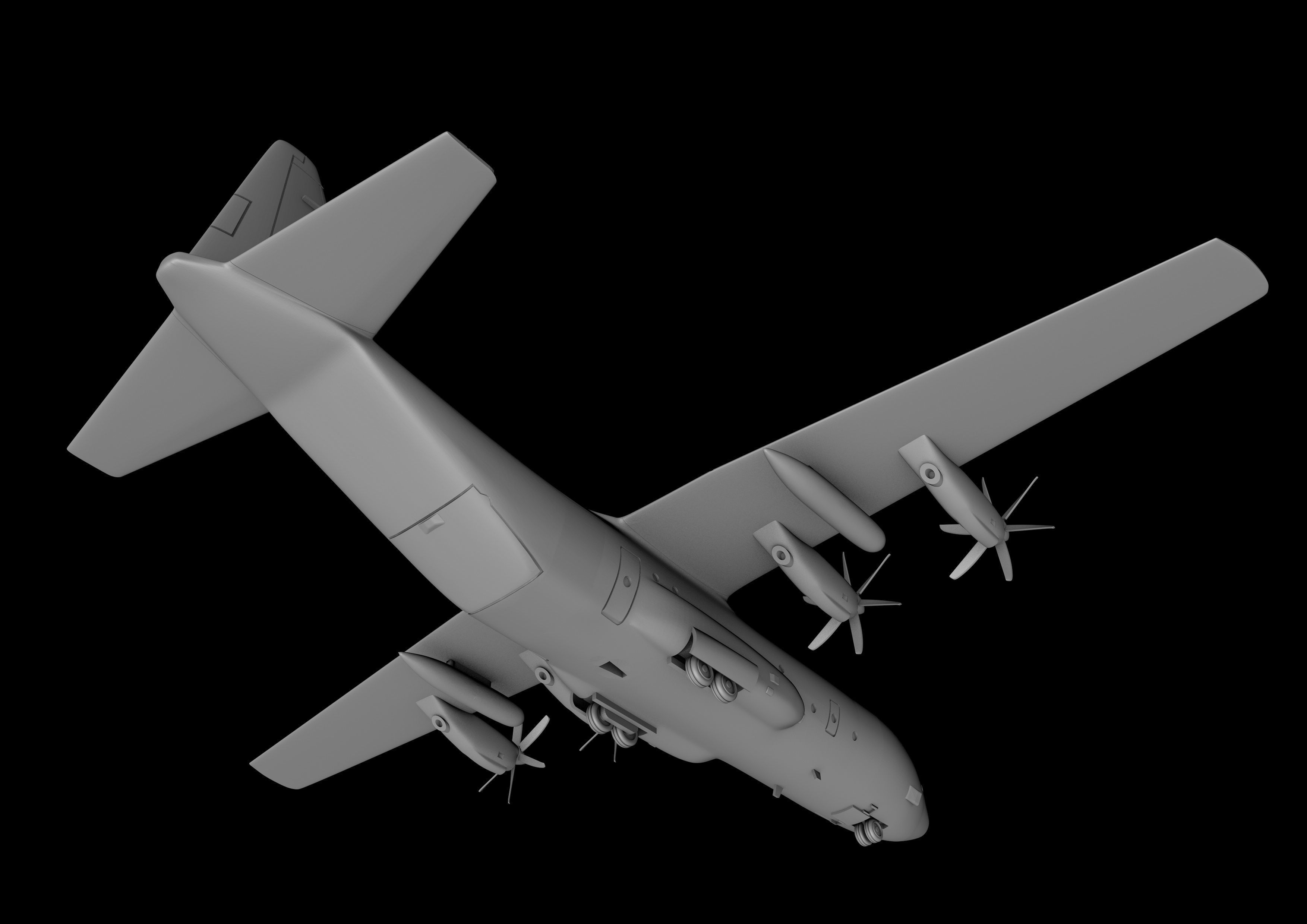 SUPER HERCULES C130J-30 SCALE 1-100 STL FILES 3D PRINT READY 3D model ...