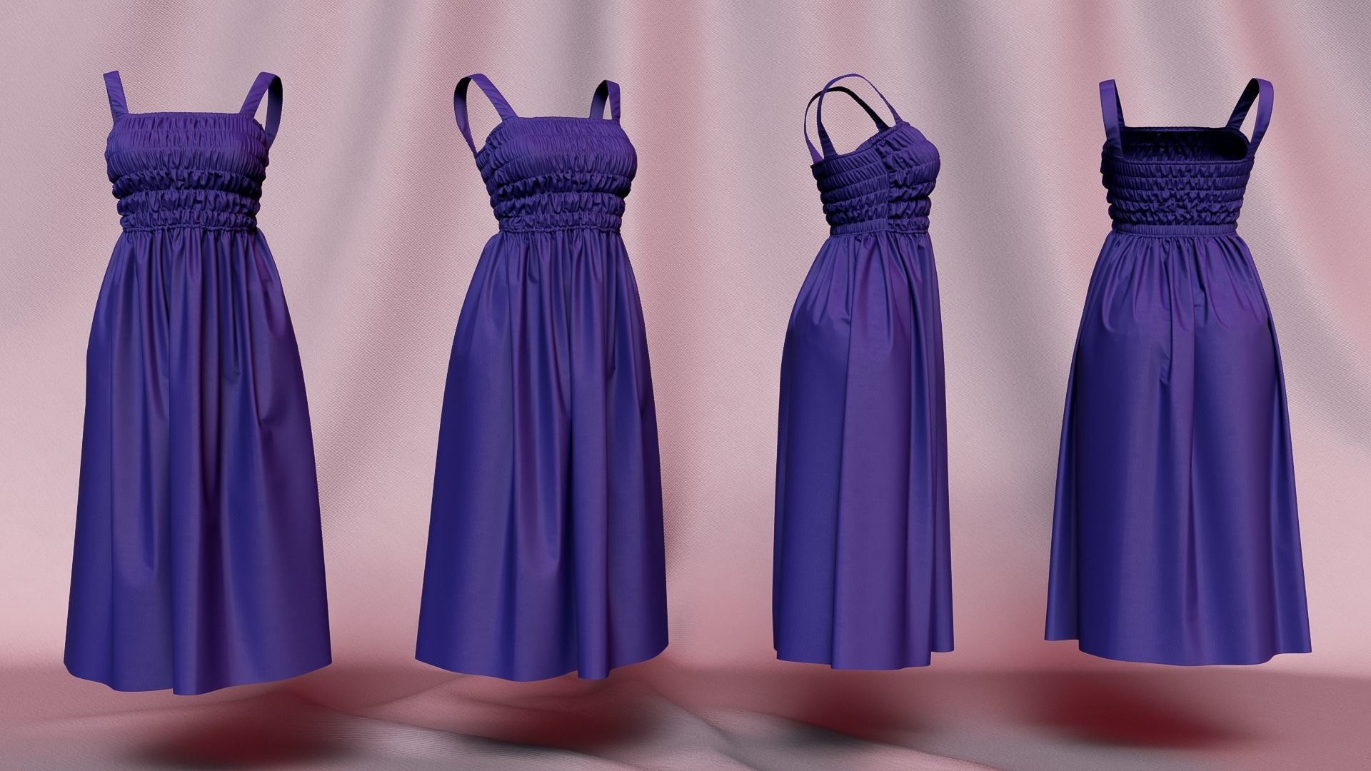 Girl Outfit Marvelous Designer Textures OBJ free 3D model | CGTrader