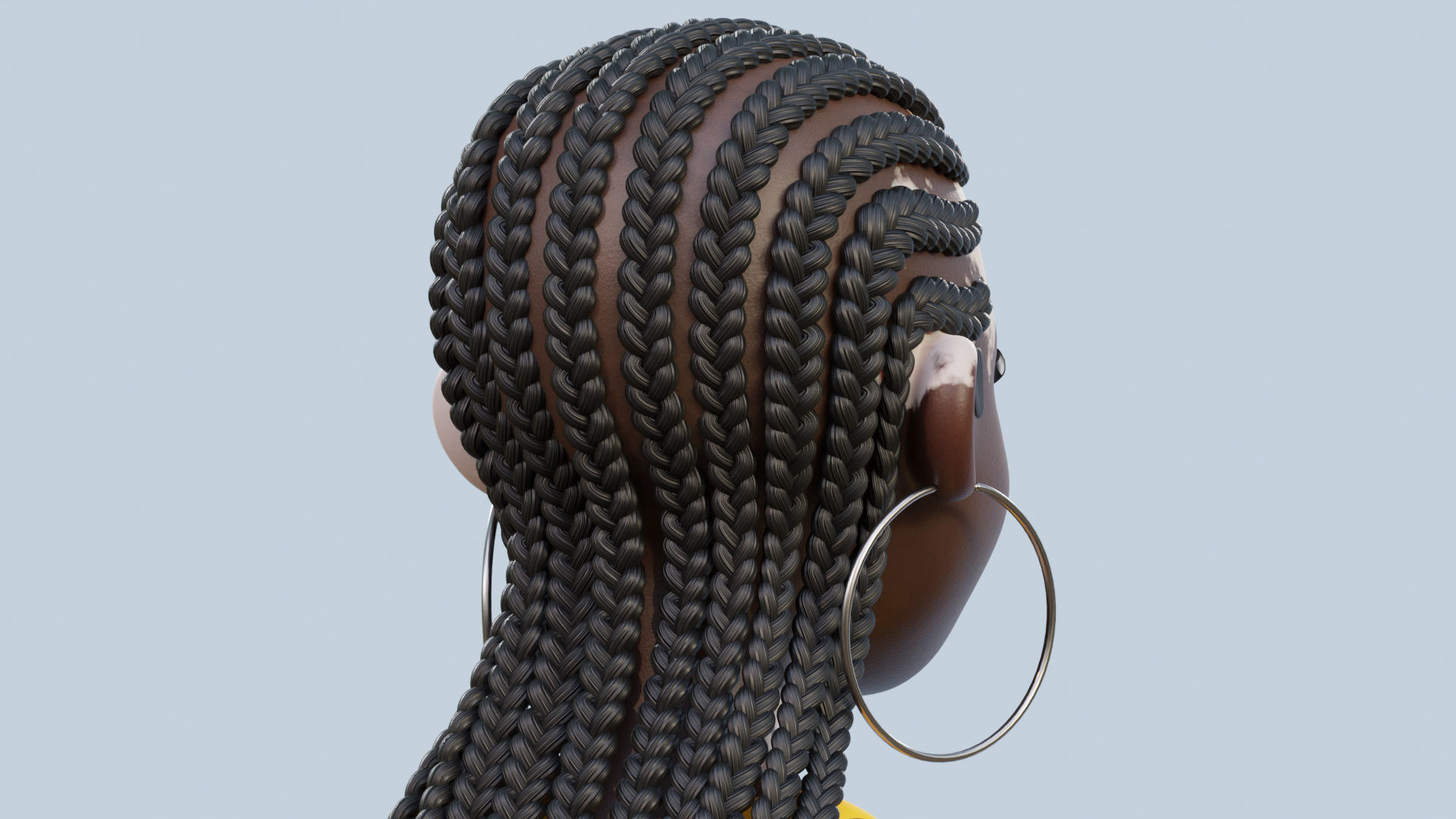 3D model Cartoon Girl with Vitiligo Sophia VR / AR / low-poly | CGTrader
