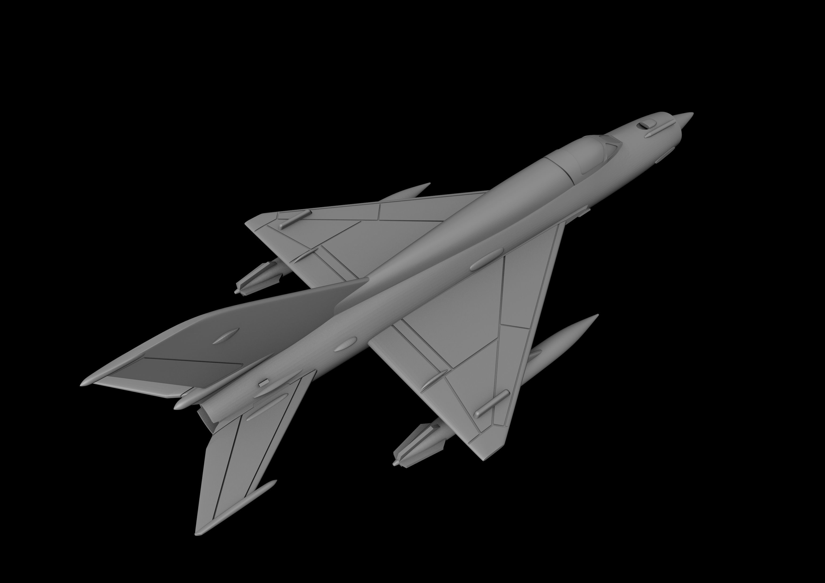 MIG-21 SCALE 1-72 PRINTABLE STL FILES 3D model 3D printable | CGTrader