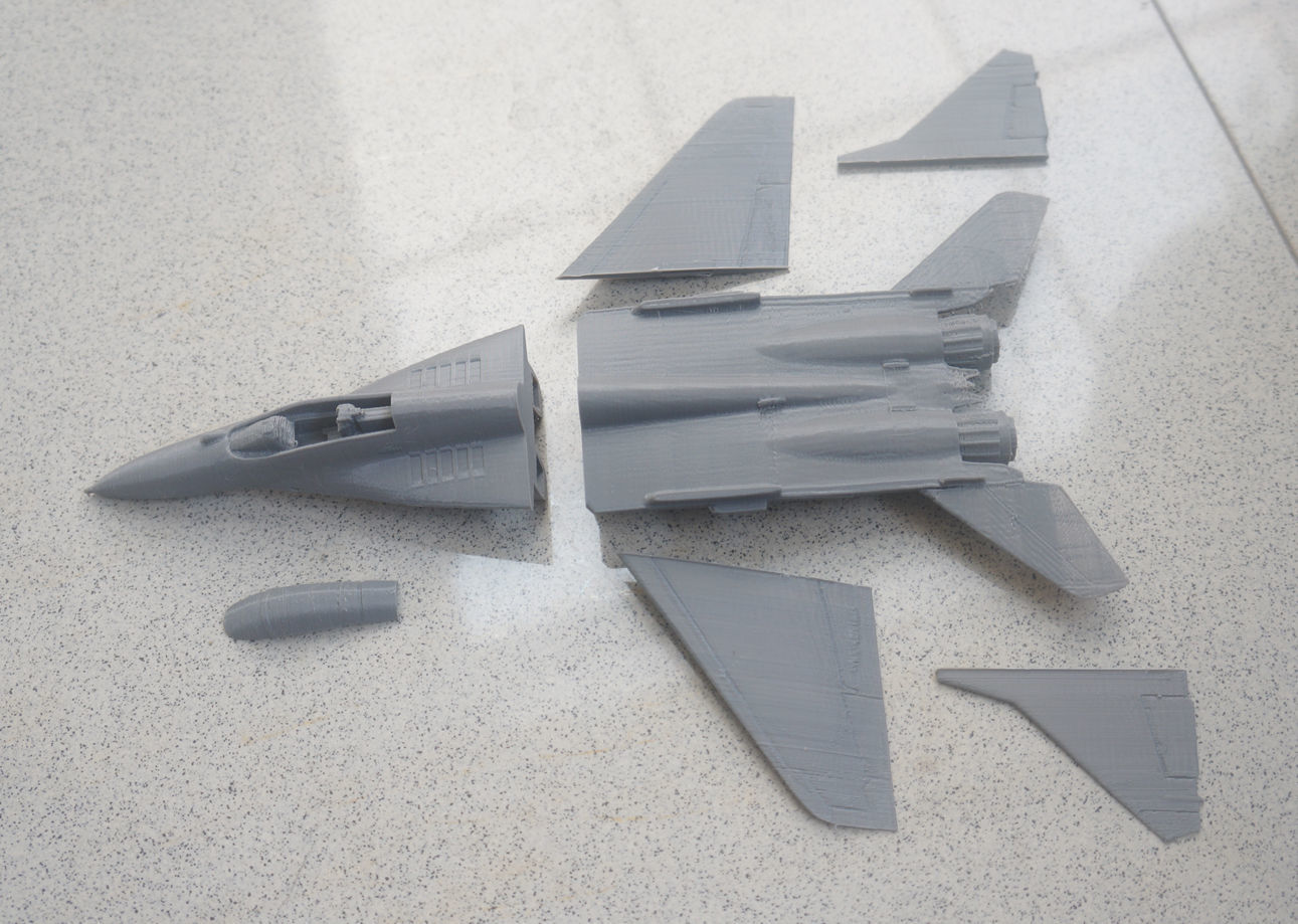 MIG-29 FULCRUM SCALE 1-72 PRINTABLE STL FILES 3D model 3D printable ...