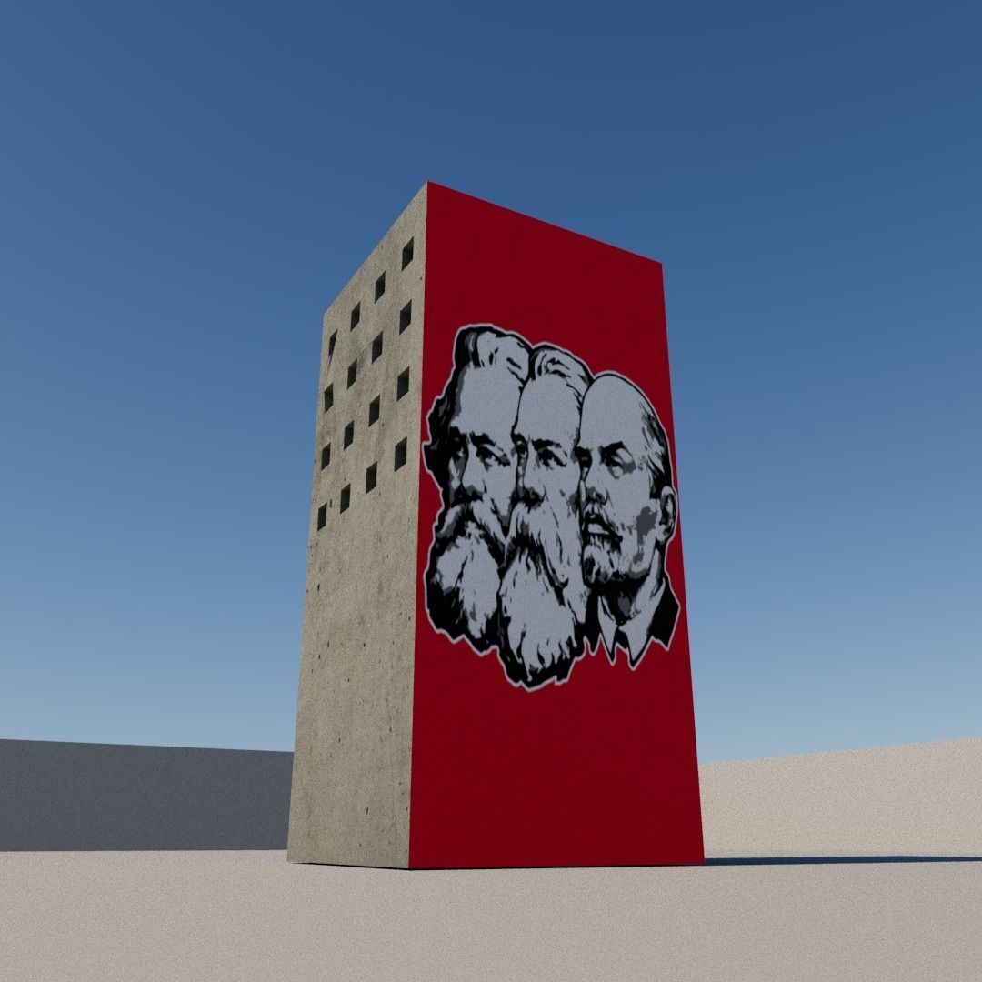 3D model Building communism VR / AR / low-poly | CGTrader