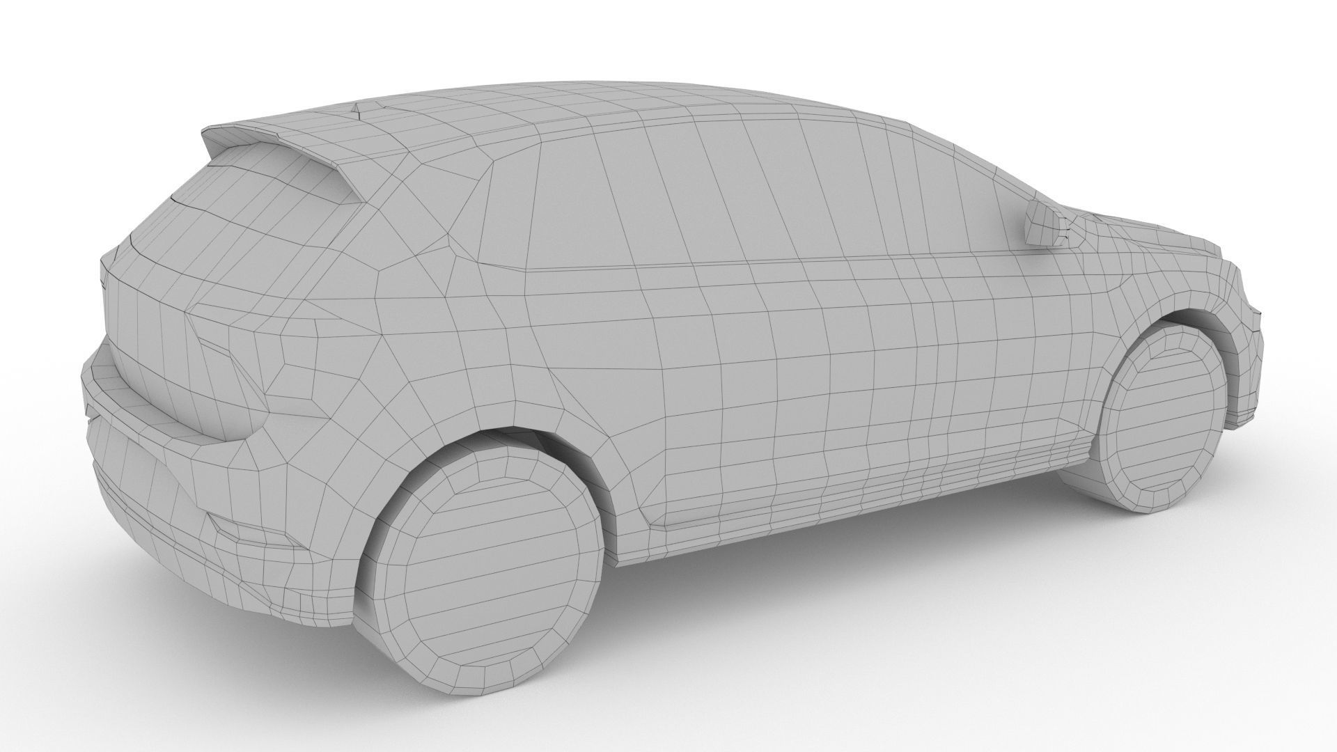3D model Volkswagen Polo GTI 2023 VR / AR / low-poly | CGTrader