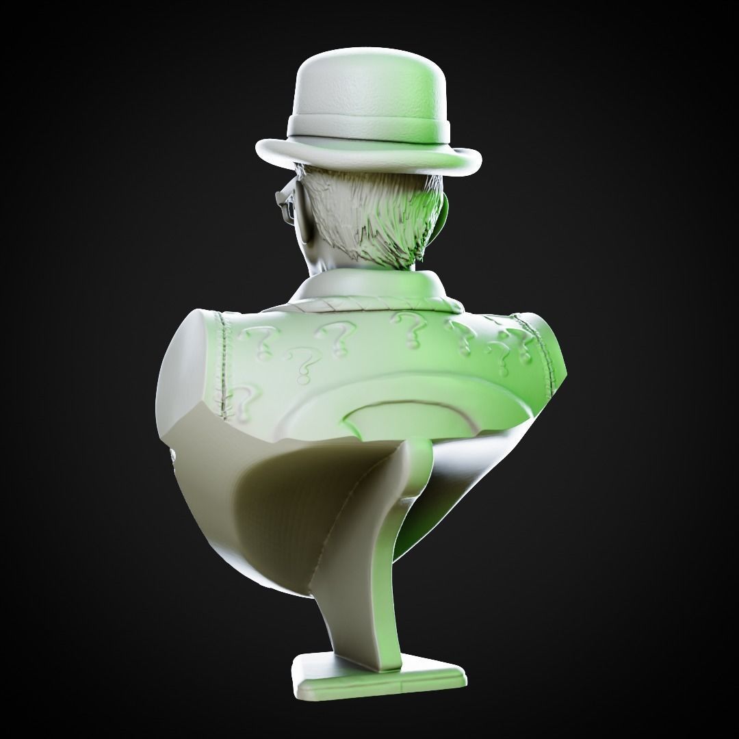 The Riddler - Batman Arkham Asylum Bust 3D model 3D printable | CGTrader