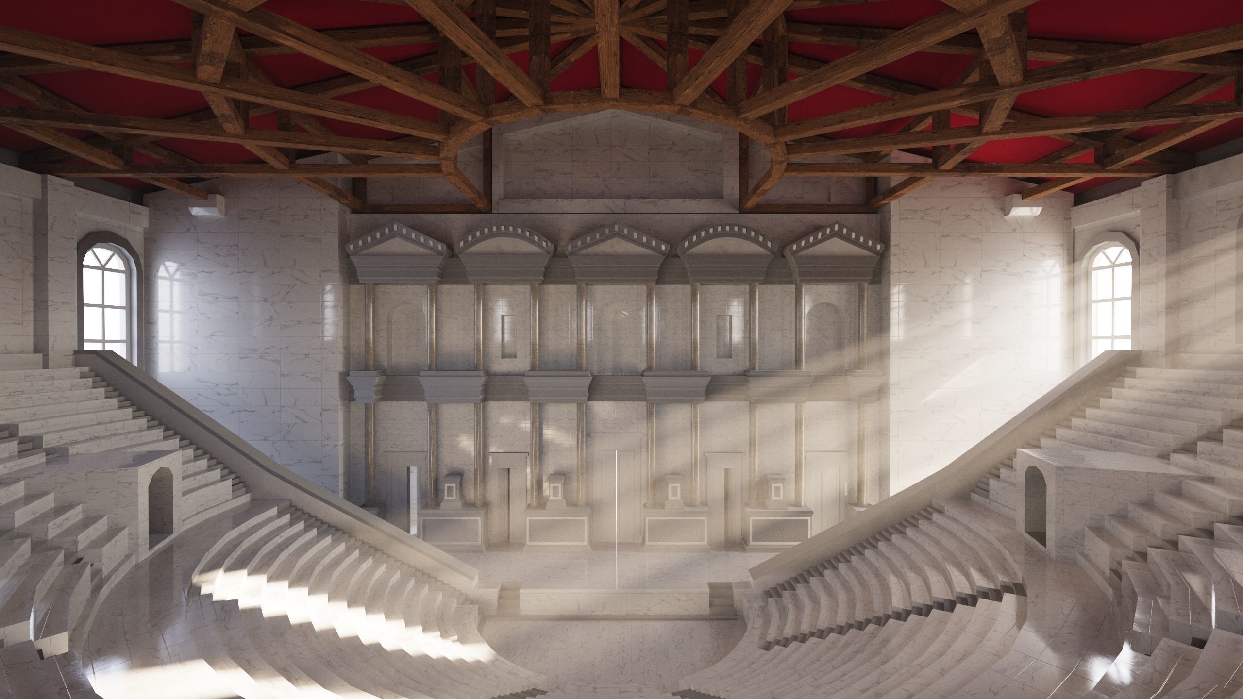 3D model classical roman theater 3D model VR / AR / low-poly | CGTrader