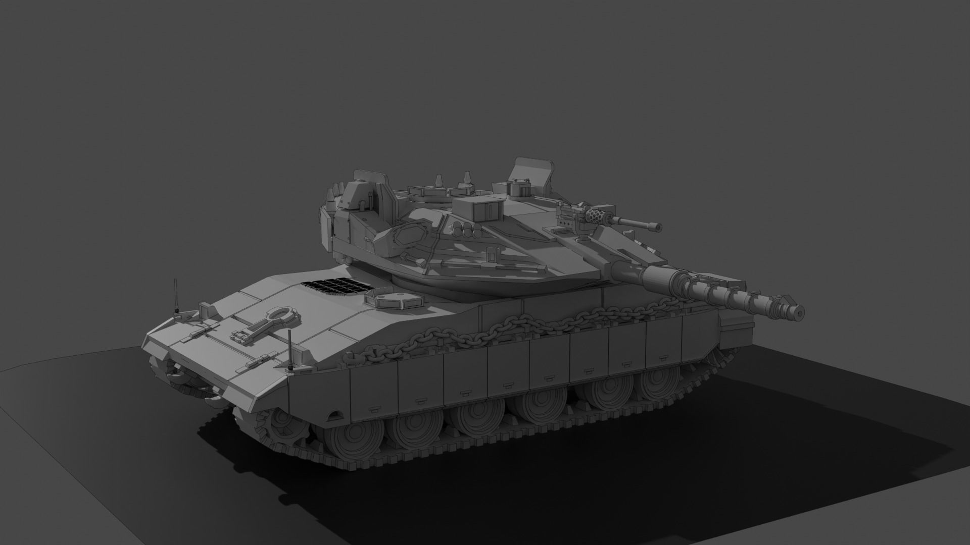 Merkava IV 3D model 3D printable | CGTrader