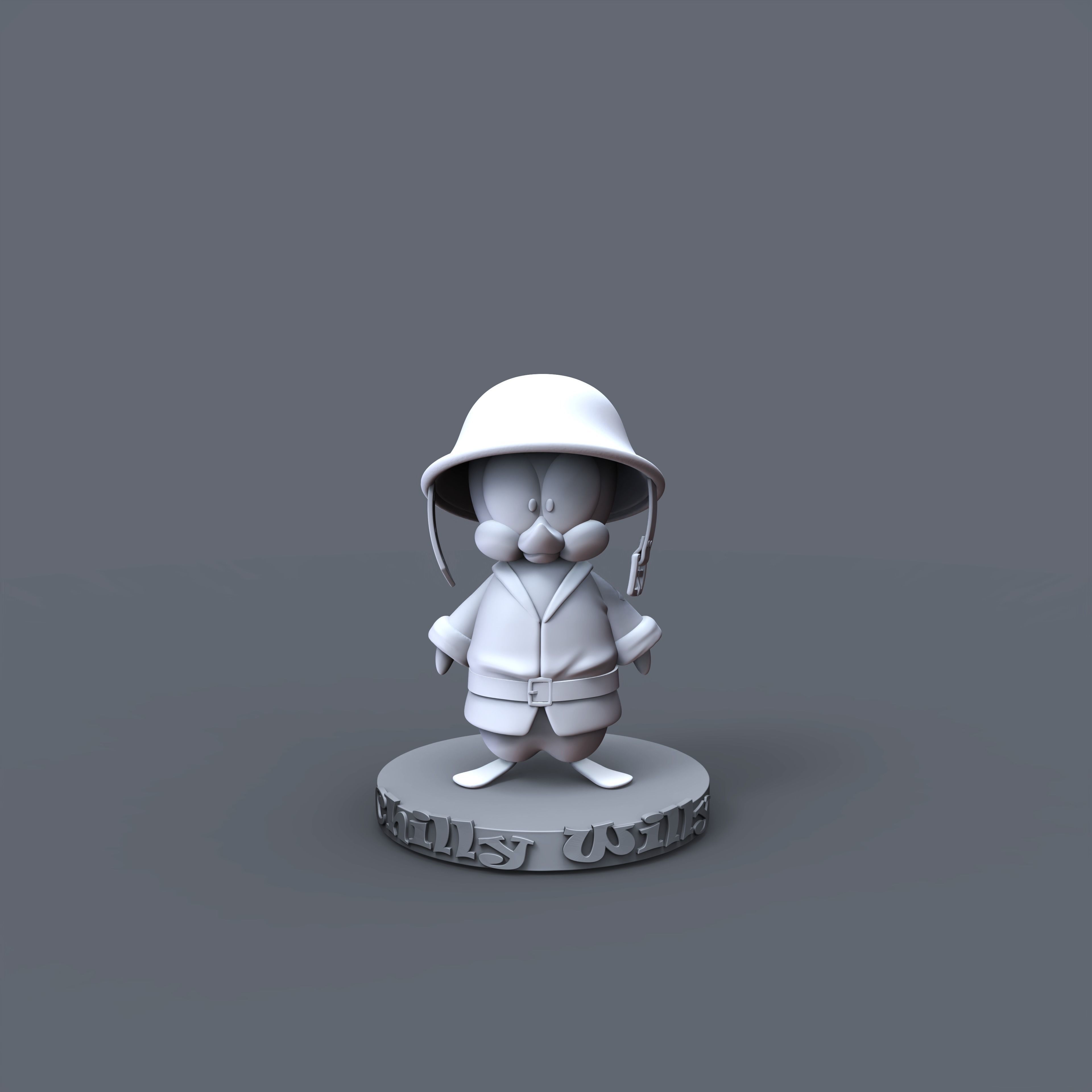 Chilly Willy - Army 3D model 3D printable | CGTrader