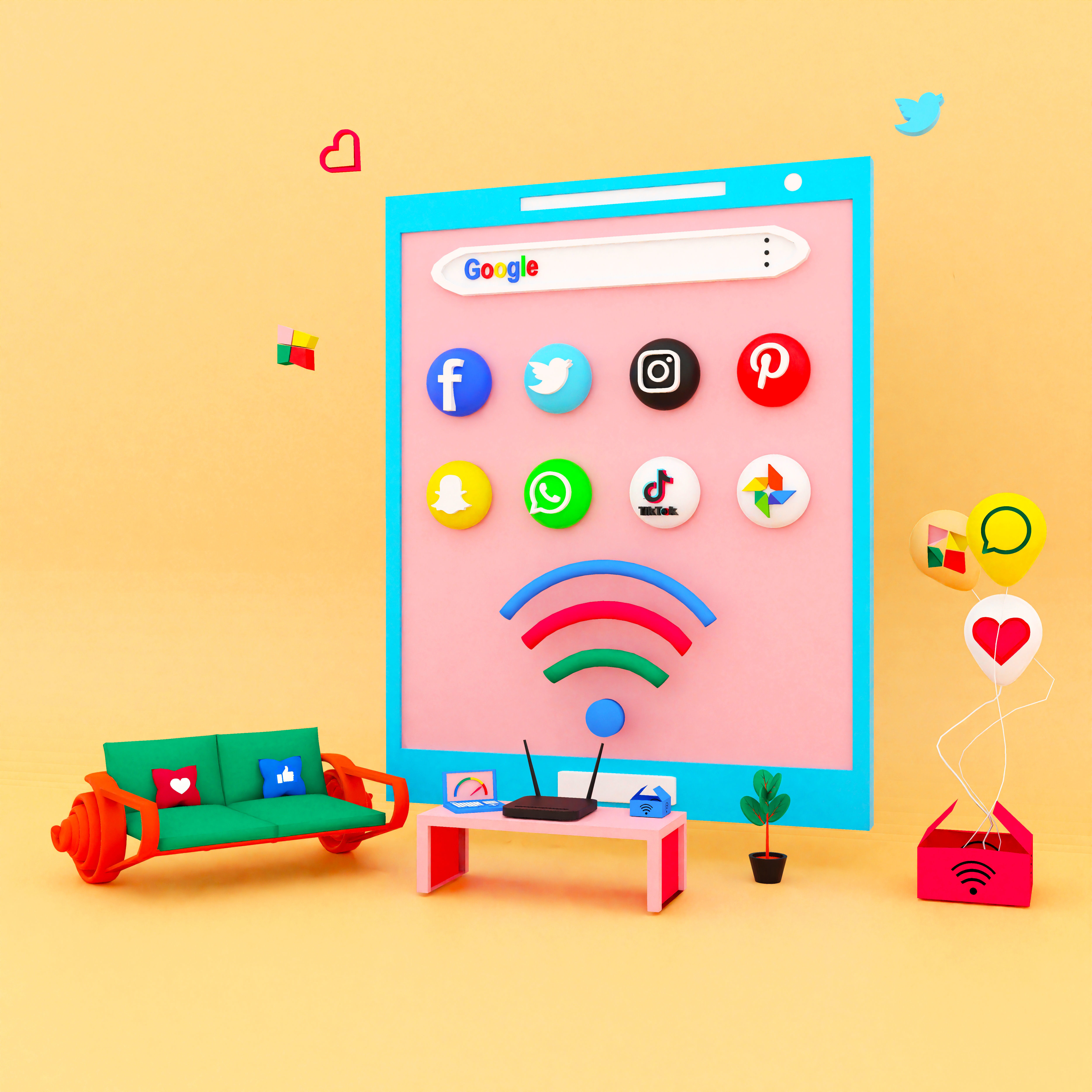 3D model 3D illustration UI UX design VR / AR / low-poly | CGTrader