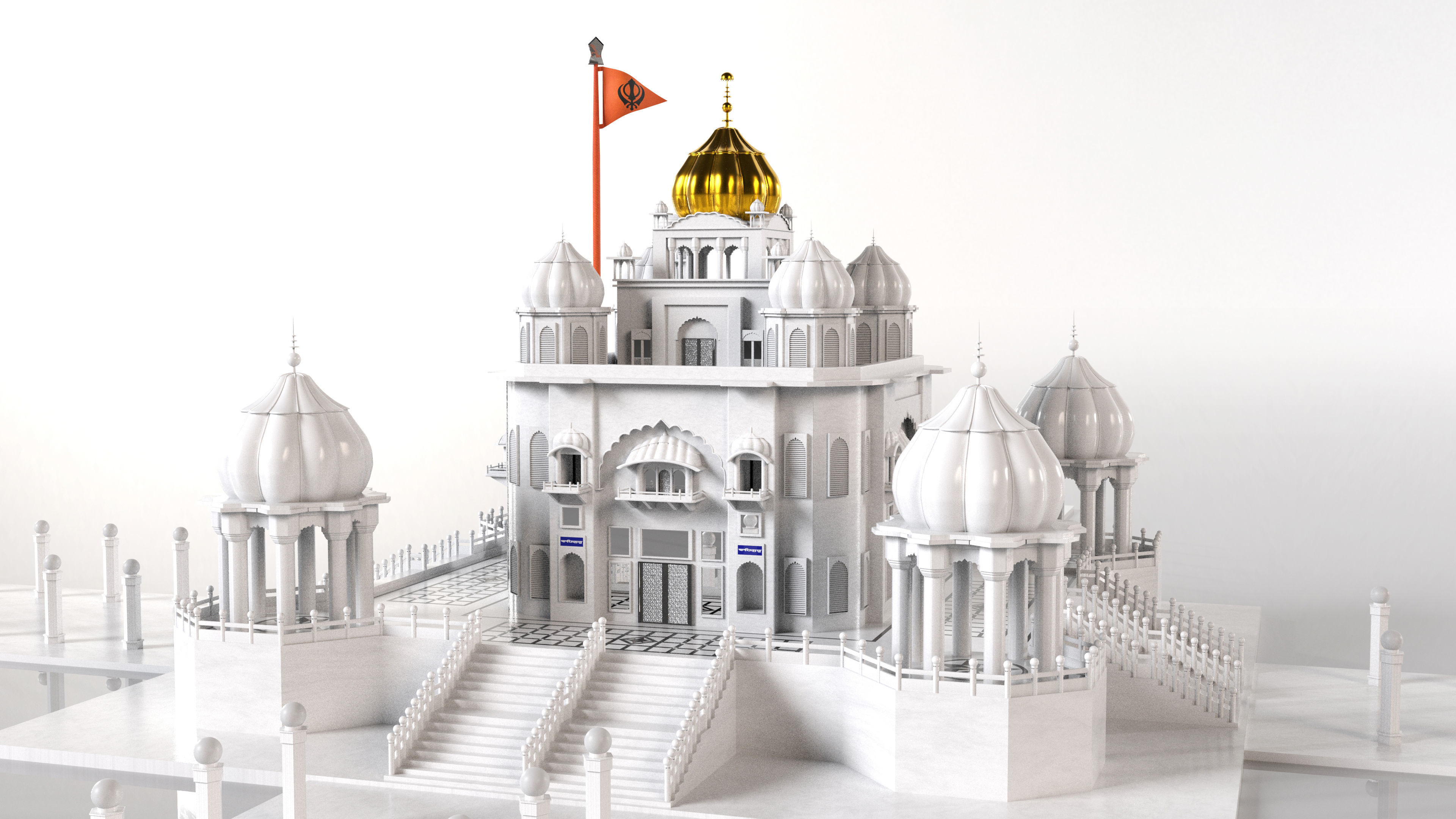 Gurudwara 3D Model 3D model | CGTrader