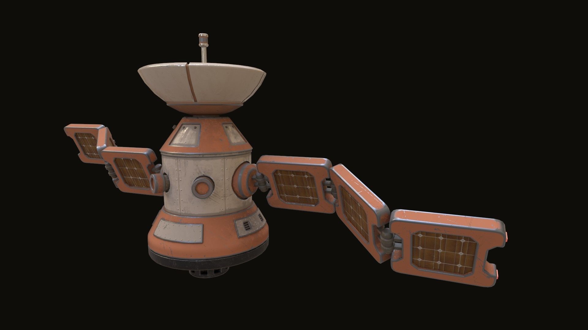 Stylized Satellite 3D model | CGTrader