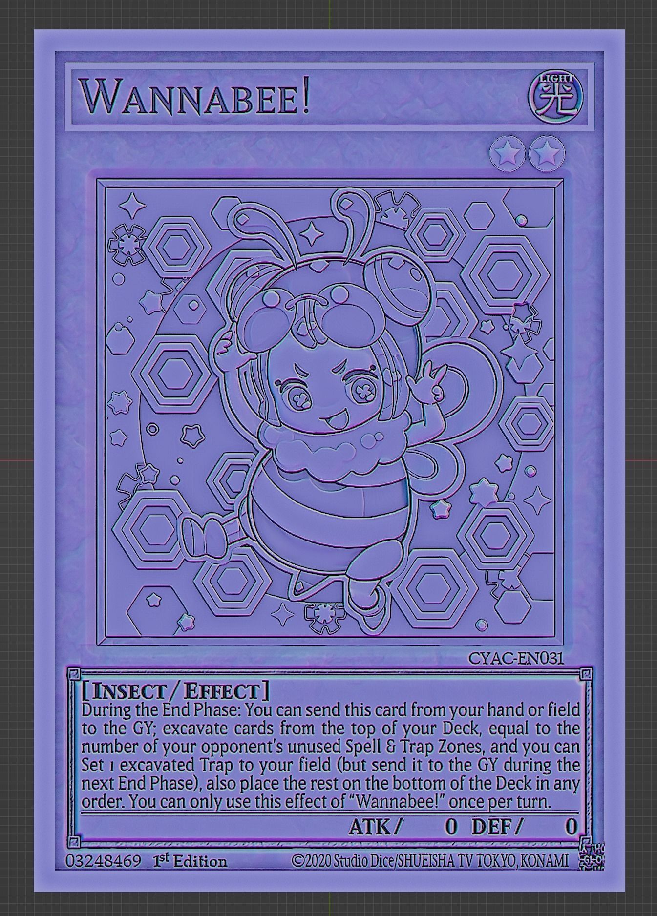 wannabee - yugioh free 3D model 3D printable | CGTrader