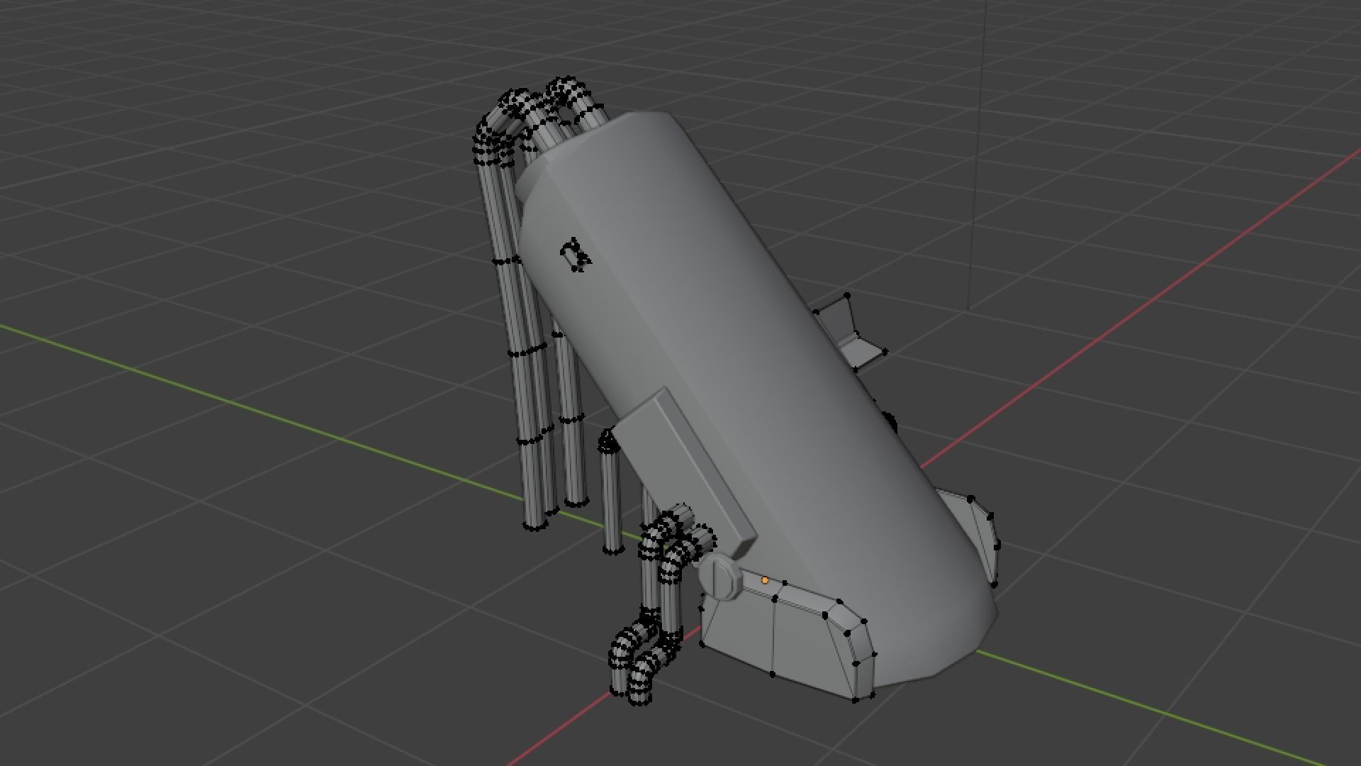 3D model Sci-Fi Cryo Chamber Cryopod - Game Ready VR / AR / low-poly ...