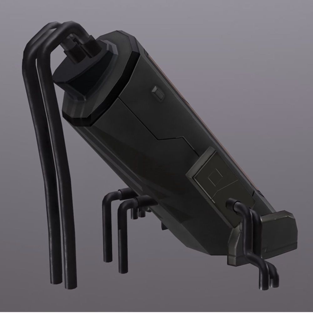 3D model Sci-Fi Cryo Chamber Cryopod - Game Ready VR / AR / low-poly ...