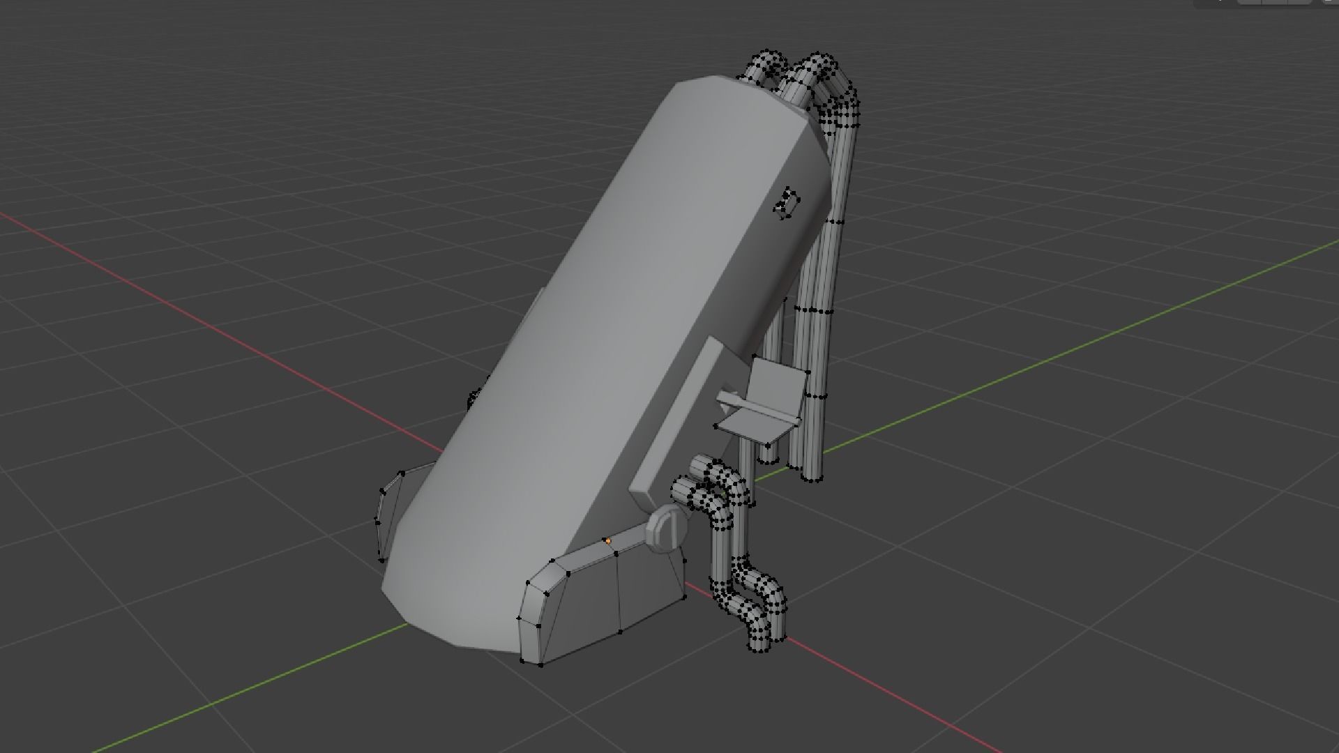 3D model Sci-Fi Cryo Chamber Cryopod - Game Ready VR / AR / low-poly ...