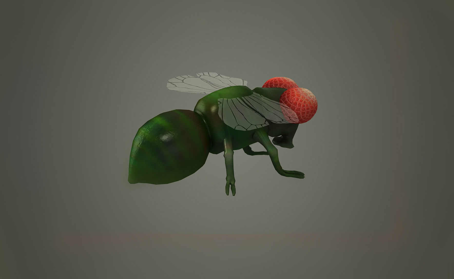 cartoon fly fly beetle insect character 3D model | CGTrader