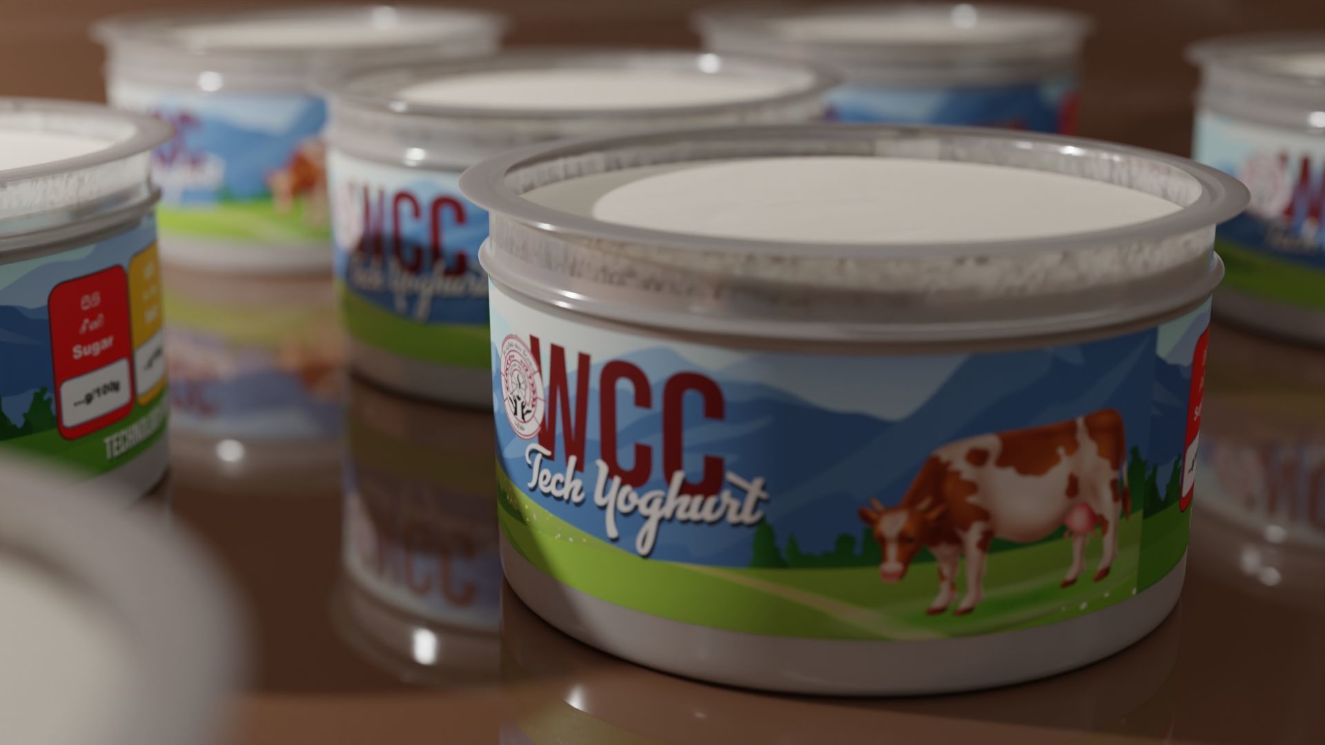 Premium Yogurt 3D Model and Animated Simulation 3D model animated ...