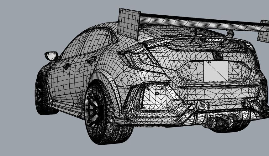 Honda Civic Modified free 3D model | CGTrader