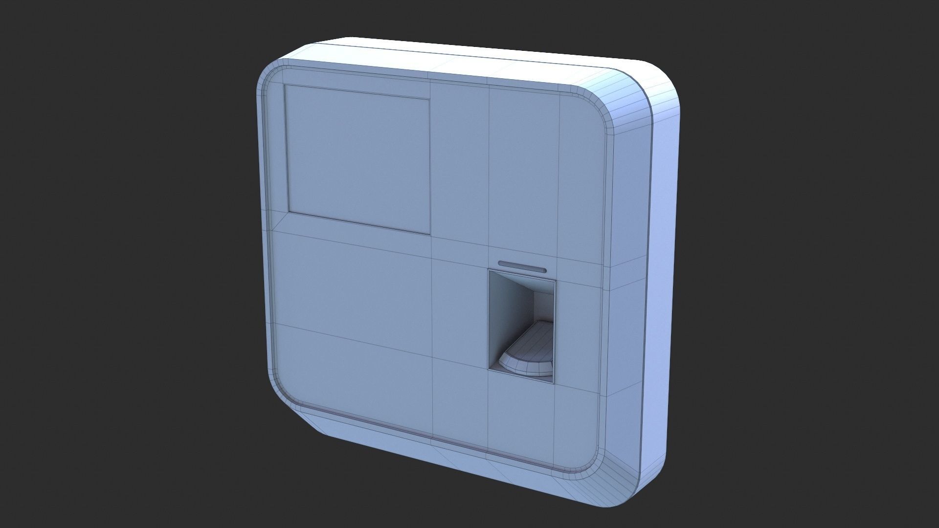 3D model Biometric Attendance System Scanner VR / AR / low-poly | CGTrader