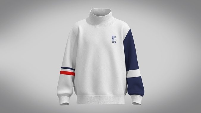 Men Sweatshirts - High Neck 3D model | CGTrader