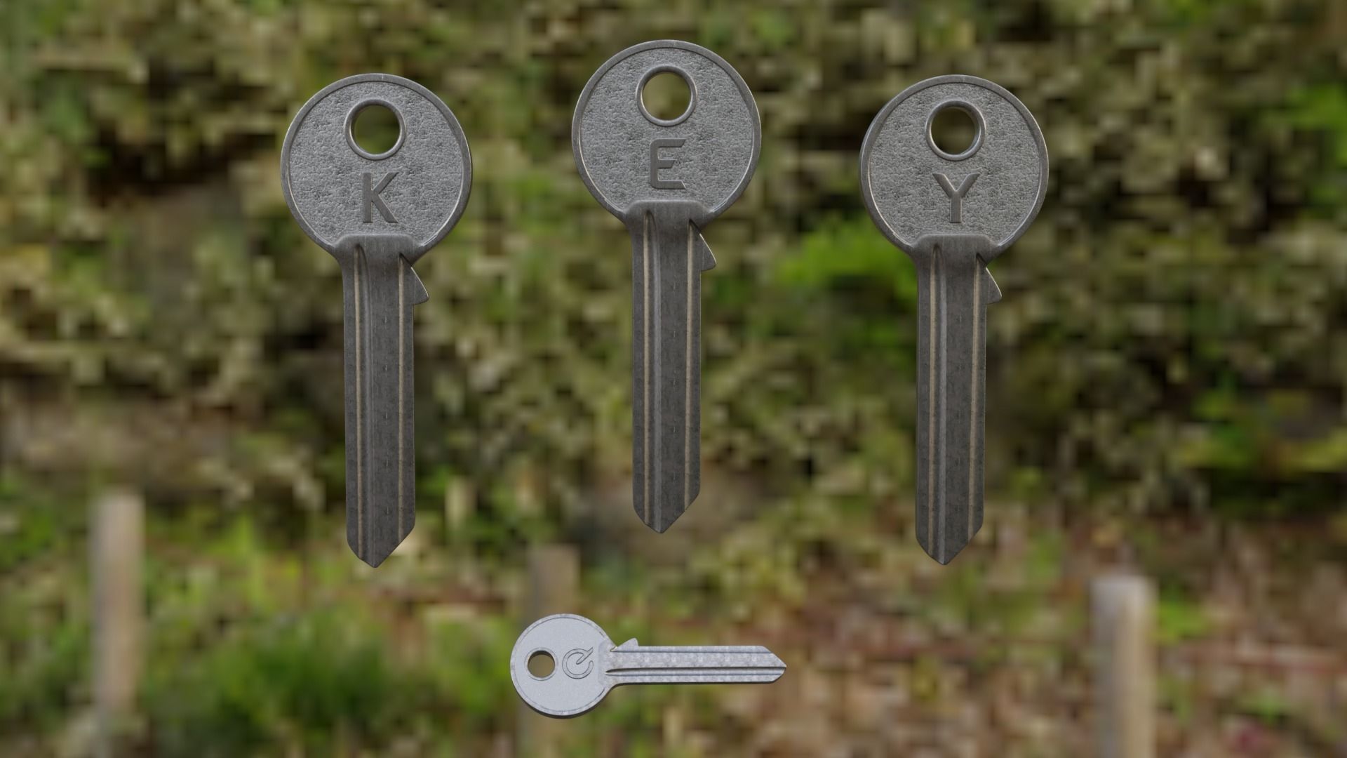 3D model Key without Teeth VR / AR / low-poly | CGTrader