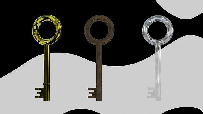 3D model Antique key VR / AR / low-poly | CGTrader