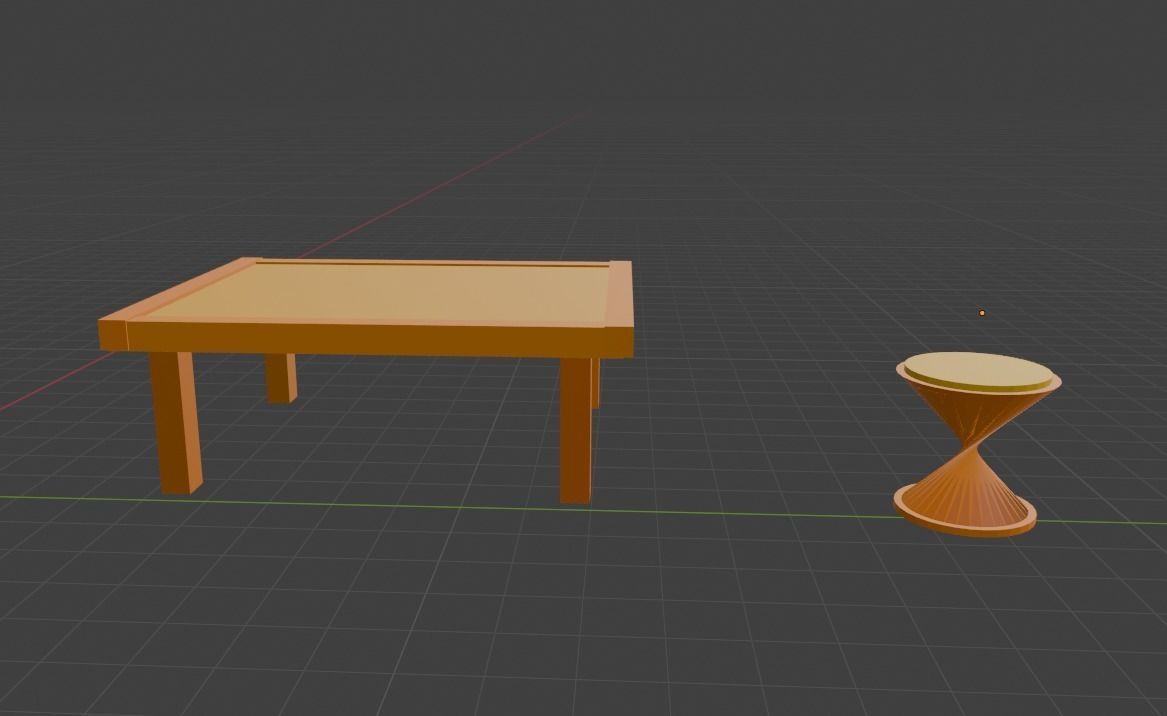 tables low polly 3D model | CGTrader