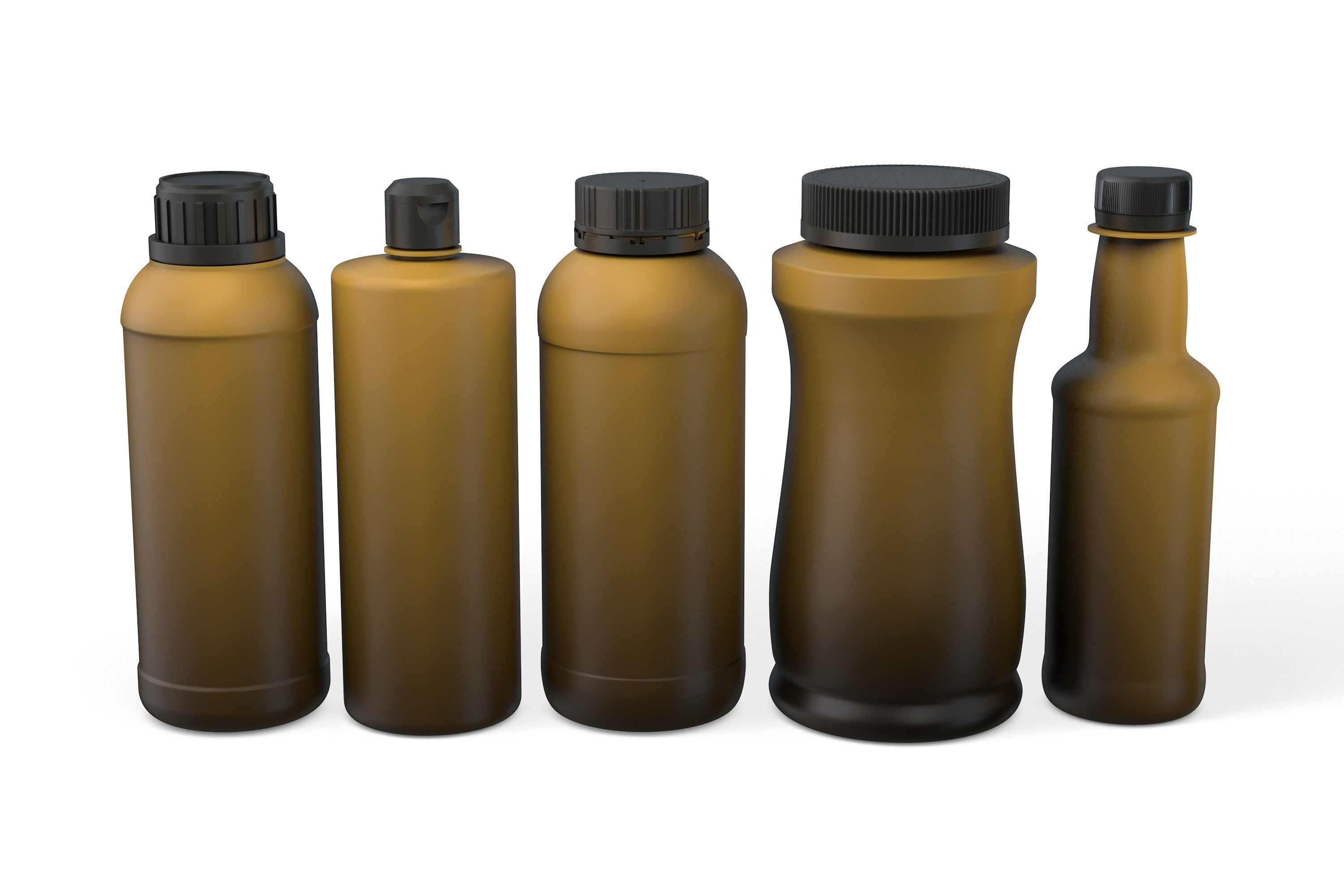 Household Bottles Set 3D model | CGTrader