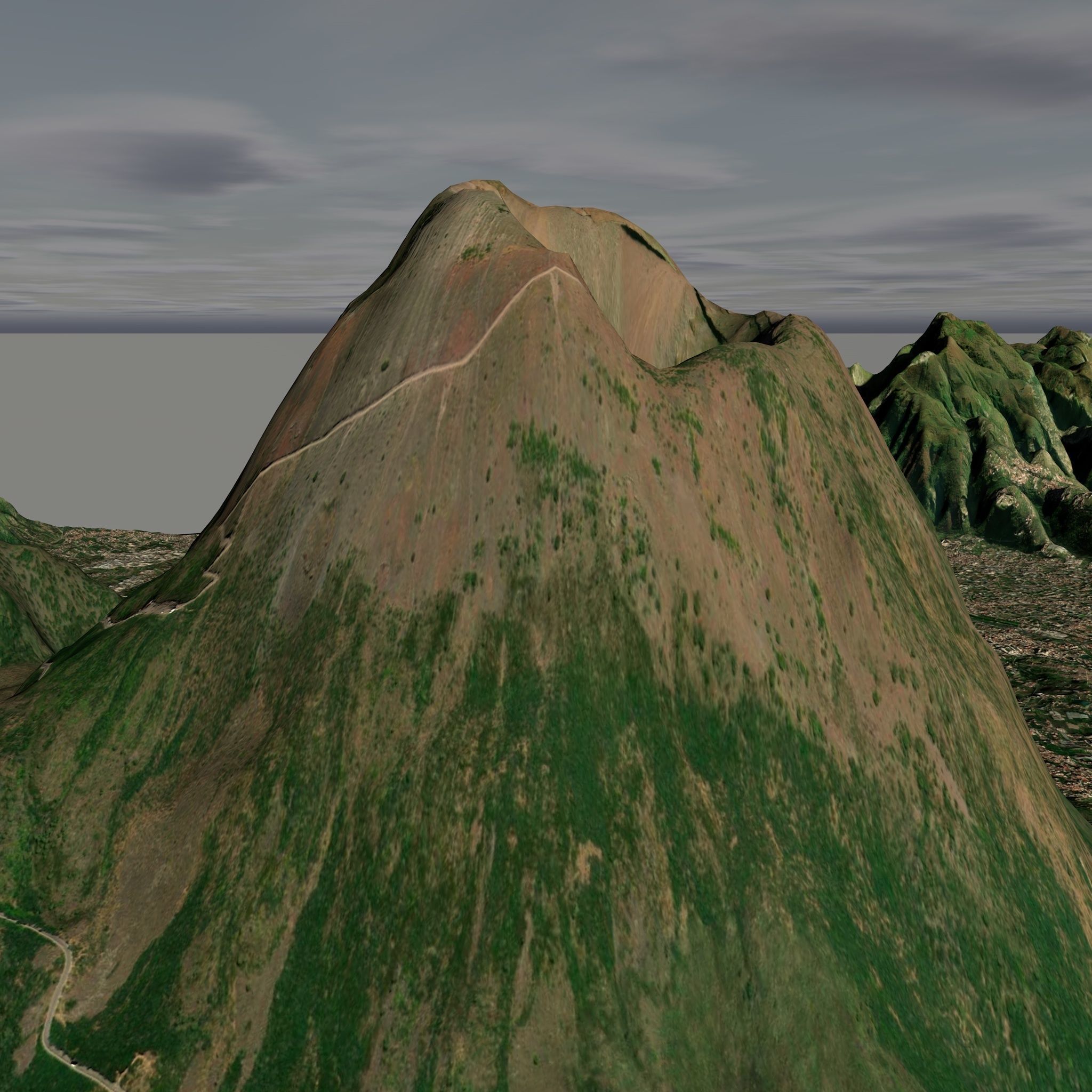 Relief map of Visuvius volcano 3D model | CGTrader