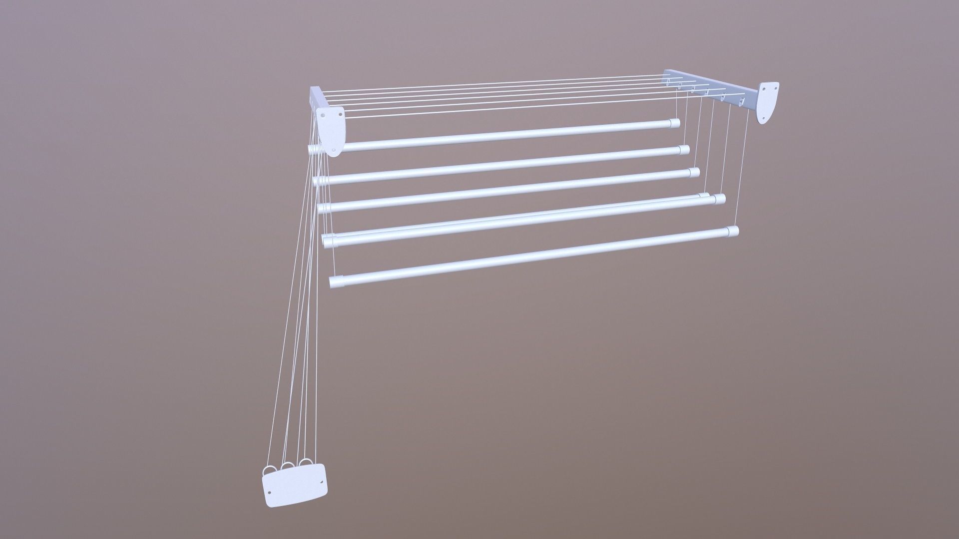 Plastic Clothesline 3D model | CGTrader