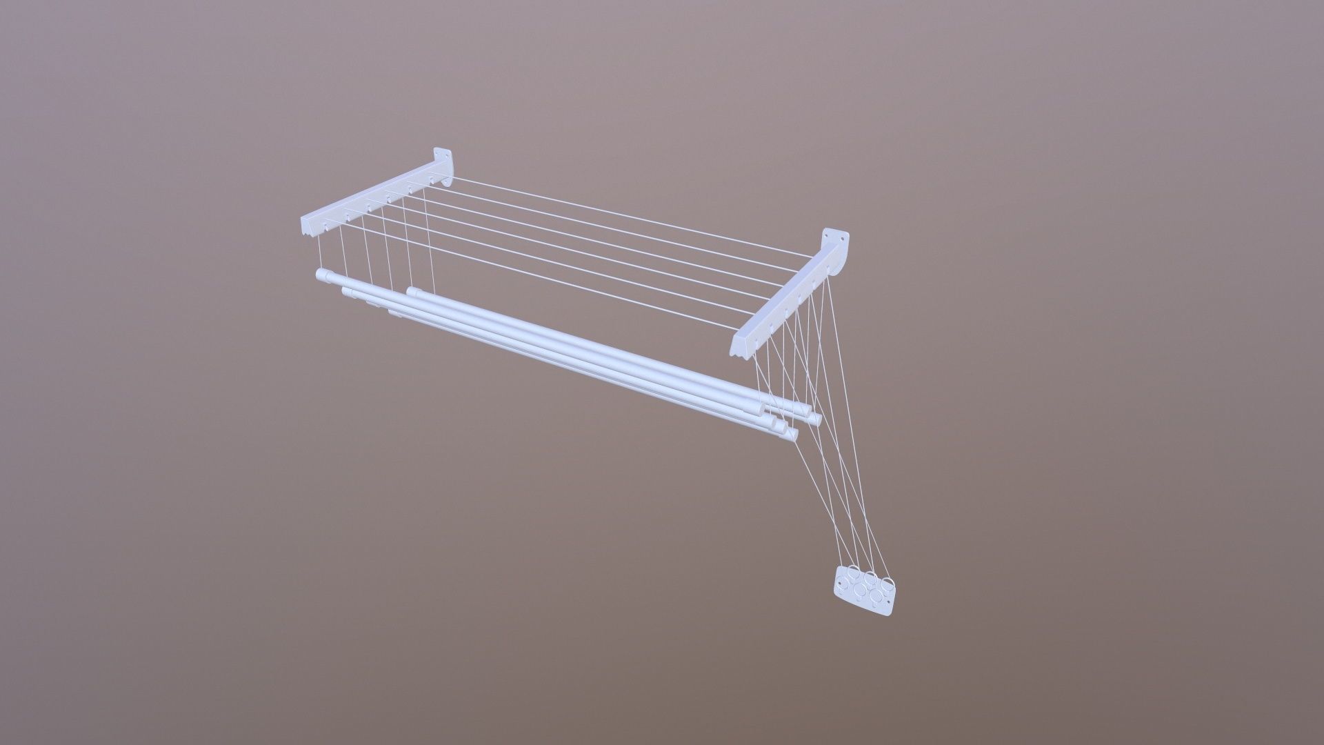 Plastic Clothesline 3D model | CGTrader