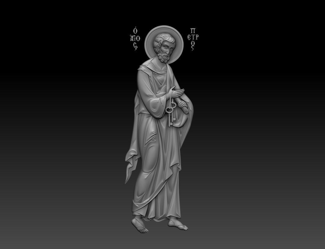 Saint Peter the Apostle v2 3D model | CGTrader