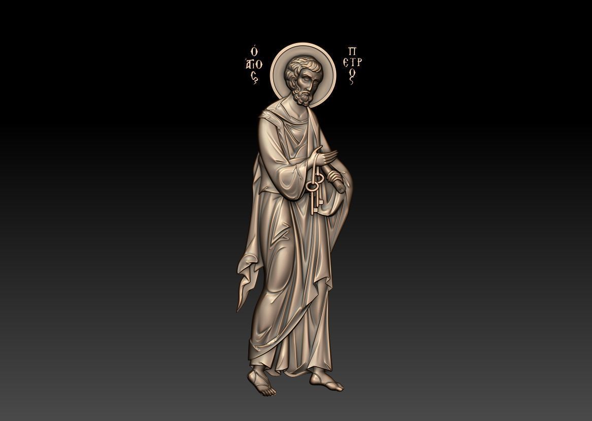 Saint Peter the Apostle v2 3D model | CGTrader