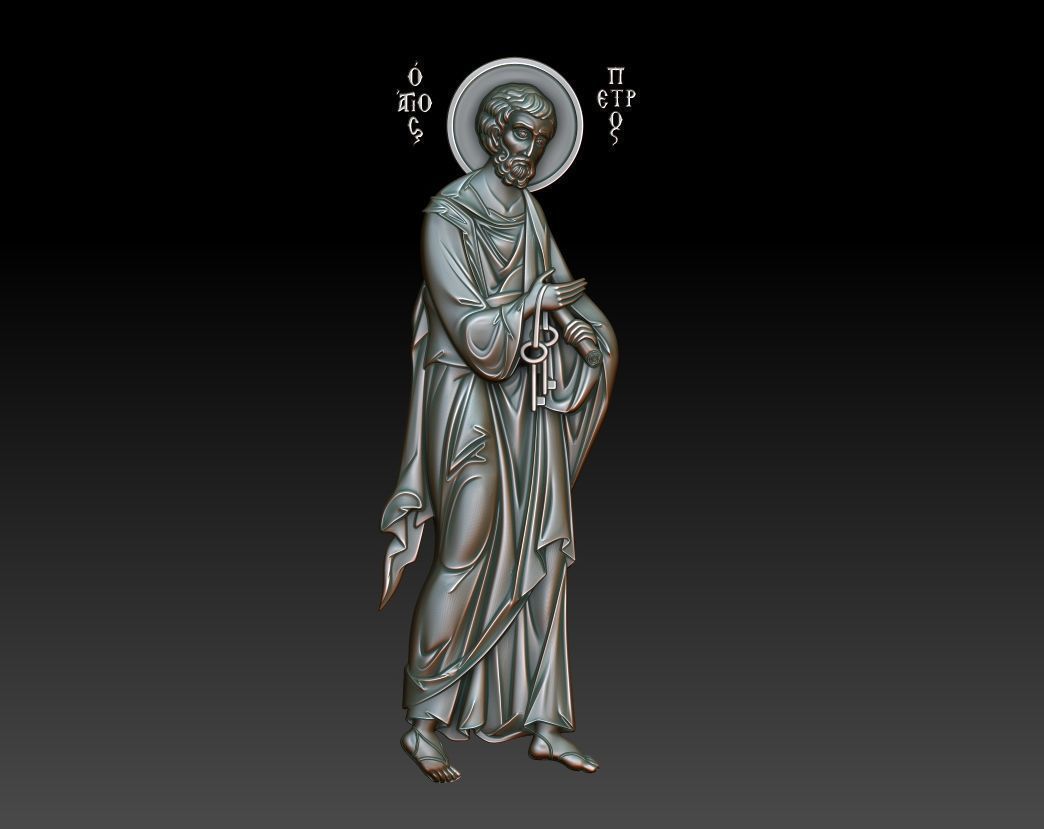 Saint Peter the Apostle v2 3D model | CGTrader