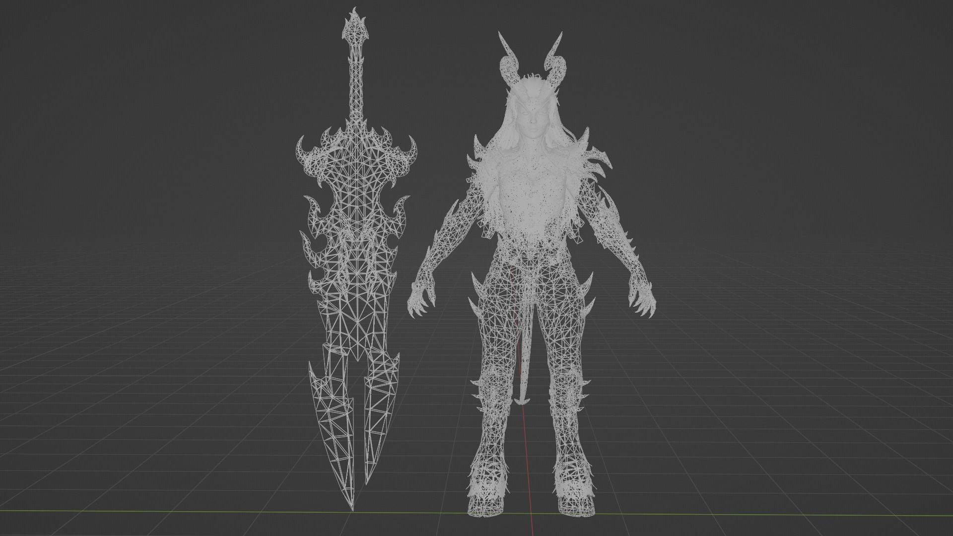 Darkchylde 3D model rigged | CGTrader