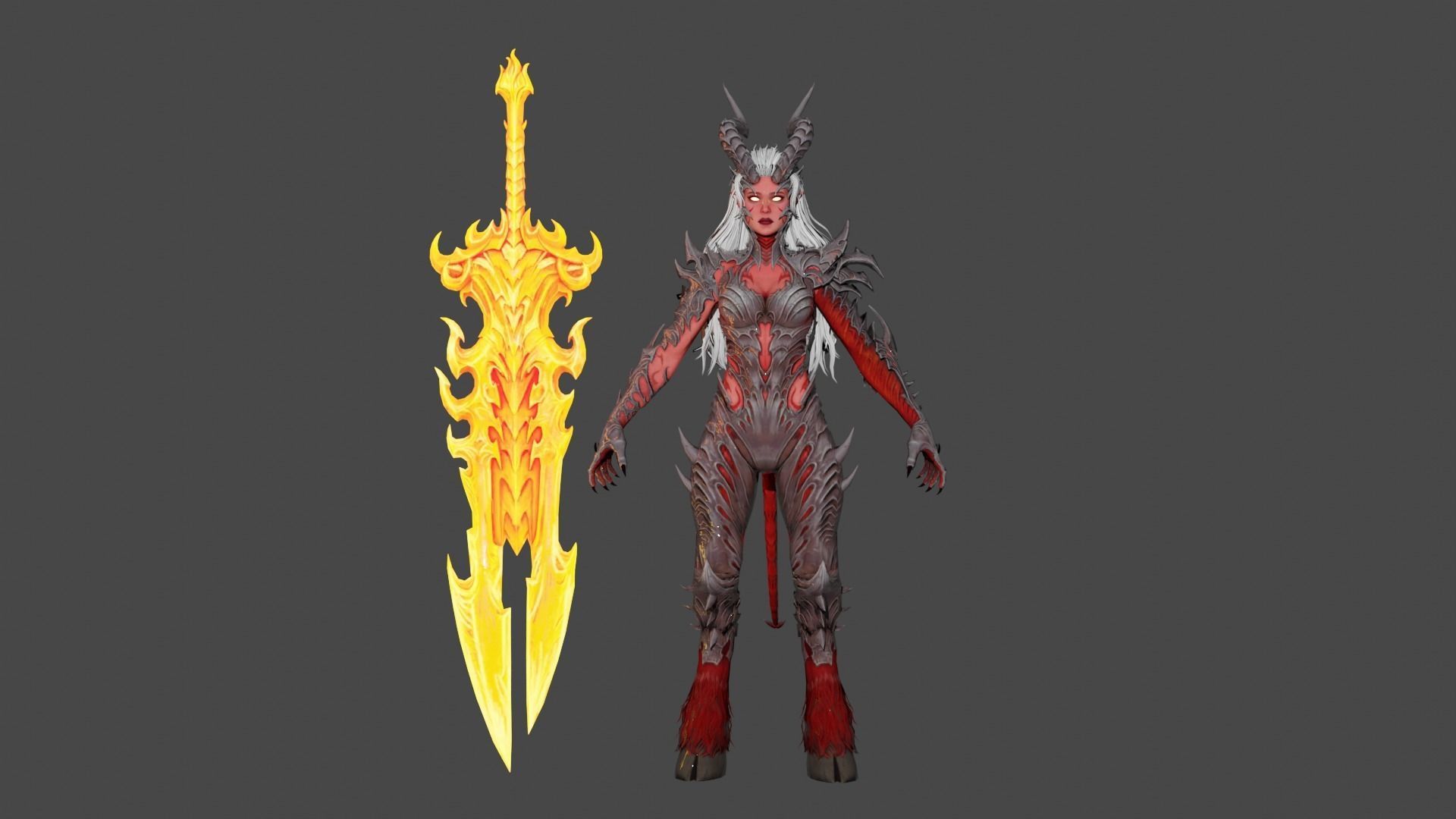 Darkchylde 3D model rigged | CGTrader