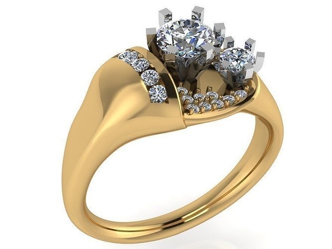 Peg Setting Ring 0571 3D model 3D printable | CGTrader