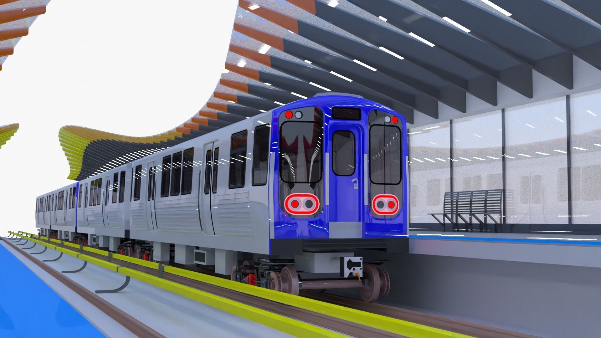 Chicago metro station 3D model | CGTrader