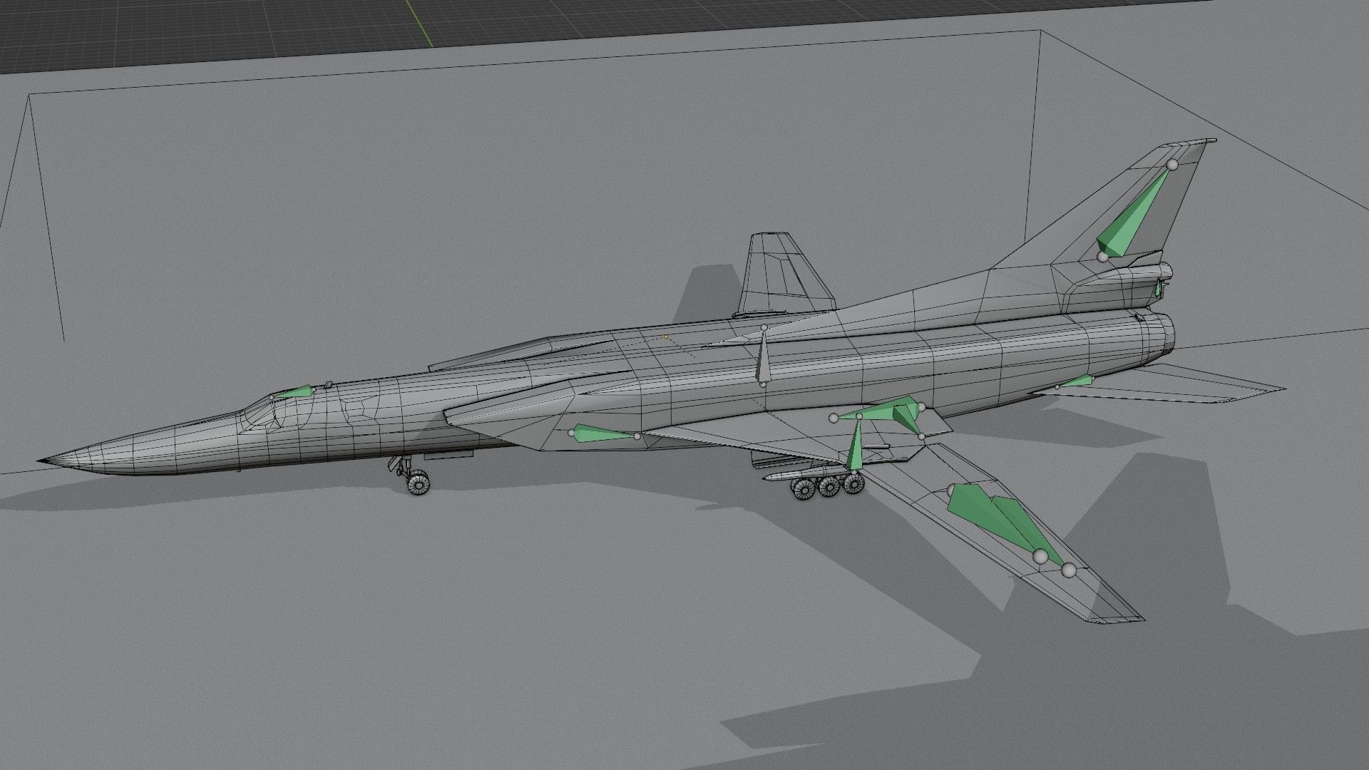 3D model Tupolev Tu-22M3 Backfire VR / AR / low-poly | CGTrader