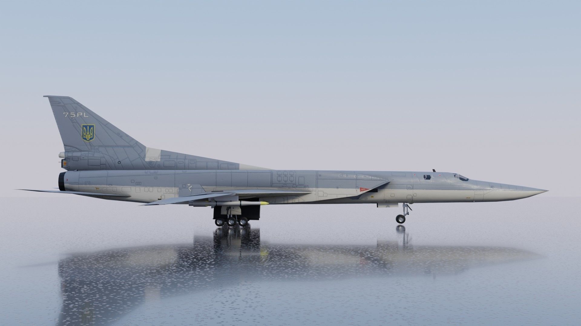 3D model Tupolev Tu-22M3 Backfire VR / AR / low-poly | CGTrader