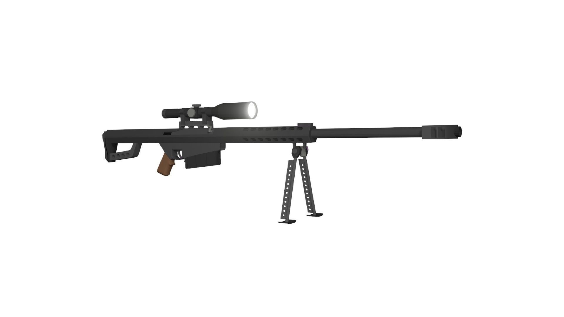 3D model Barret M82A1 - Game Ready VR / AR / low-poly | CGTrader
