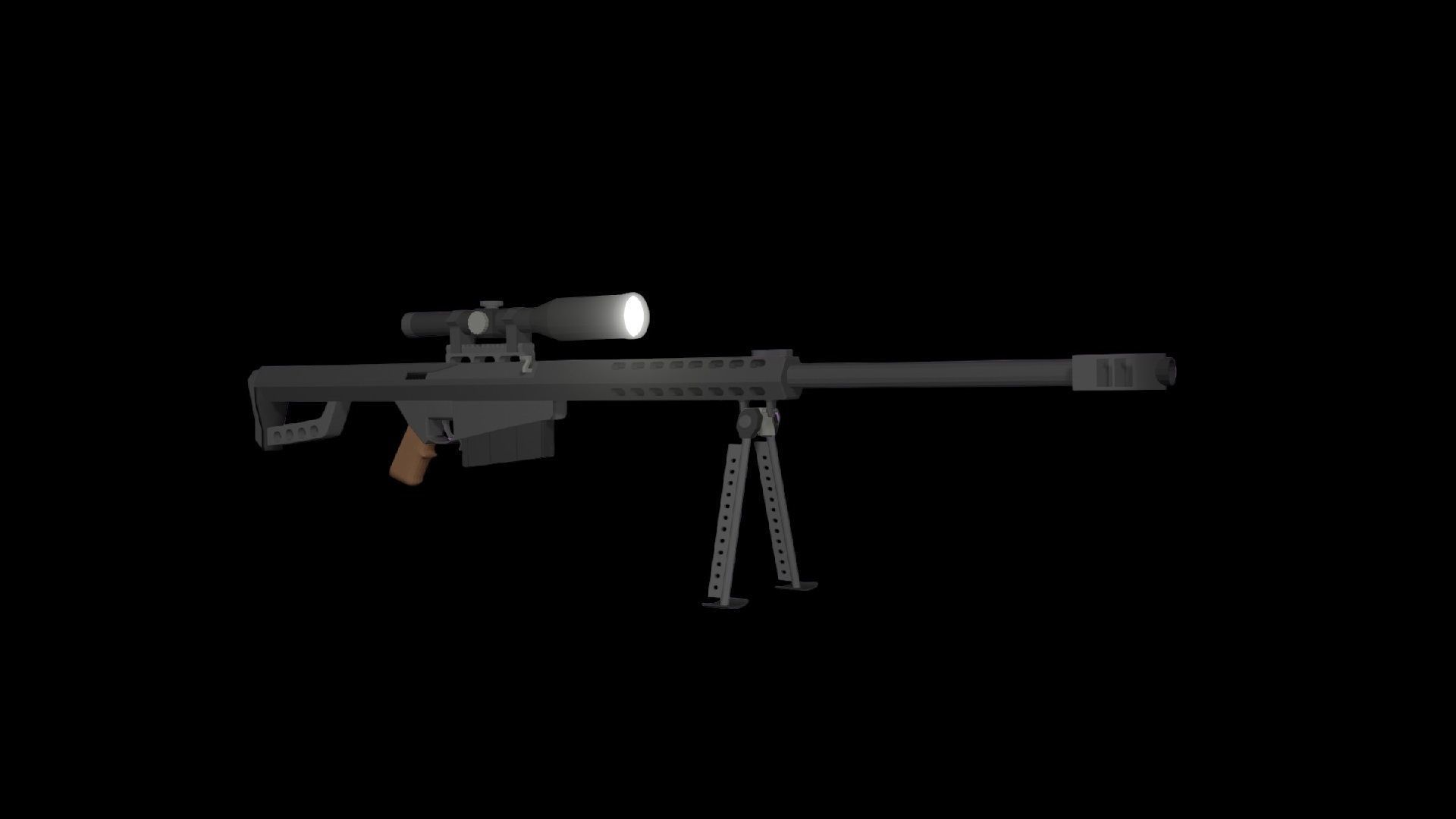 3D model Barret M82A1 - Game Ready VR / AR / low-poly | CGTrader
