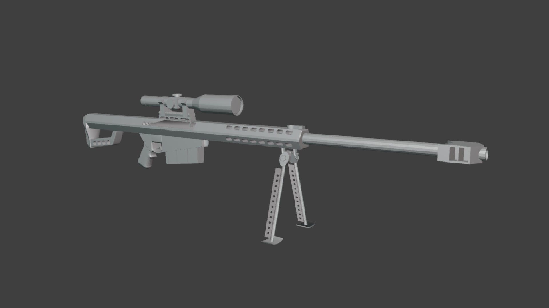 3D model Barret M82A1 - Game Ready VR / AR / low-poly | CGTrader