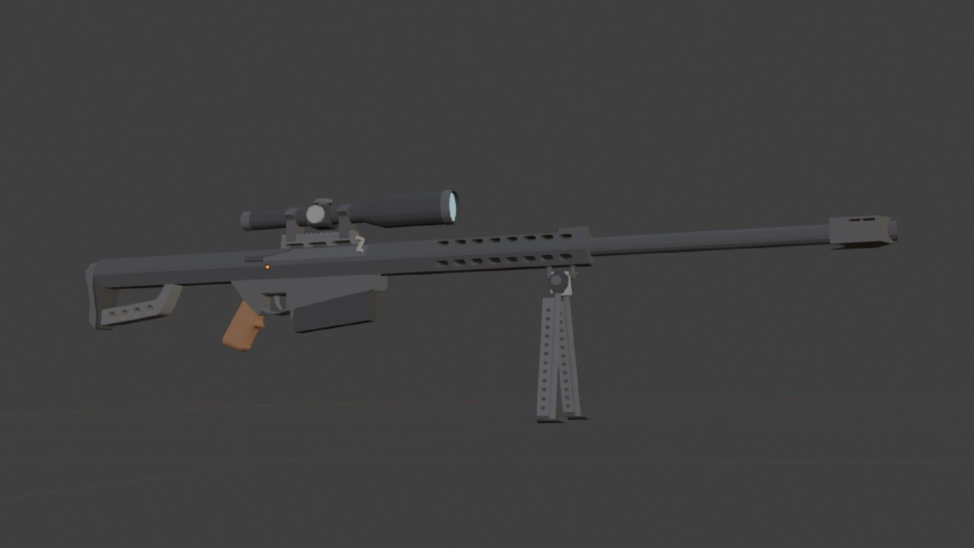 3D model Barret M82A1 - Game Ready VR / AR / low-poly | CGTrader