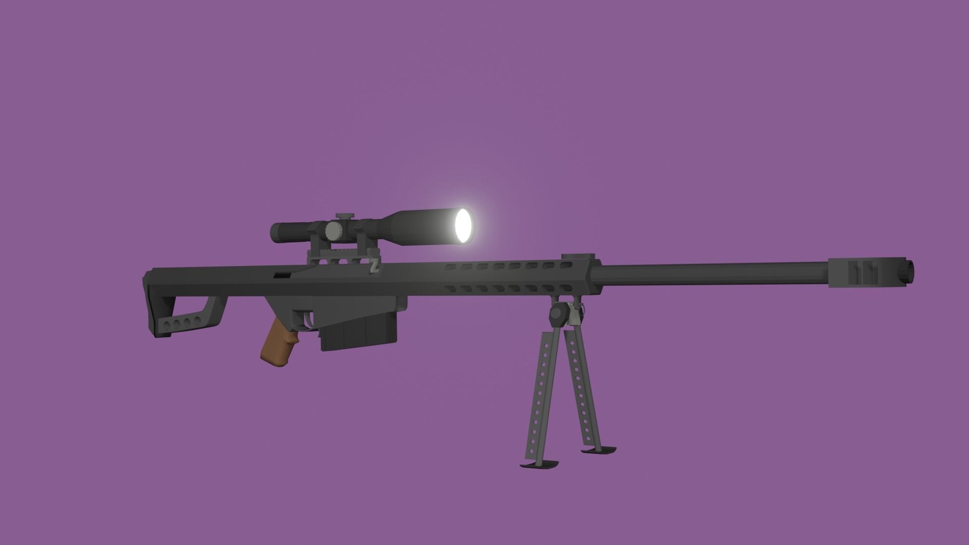 3D model Barret M82A1 - Game Ready VR / AR / low-poly | CGTrader