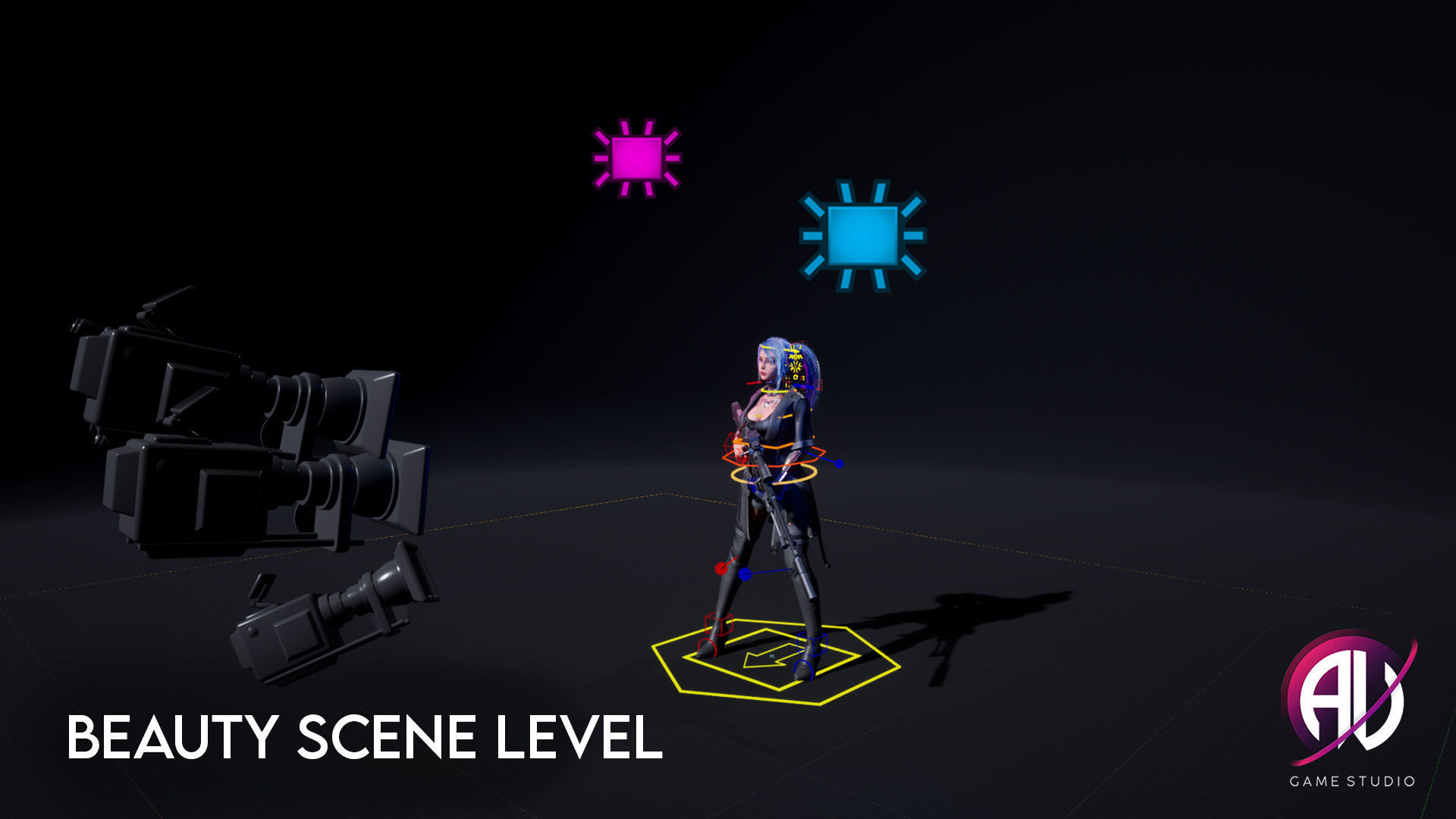 3D model Evelynn V4 - Scifi Cyberpunk Character VR / AR / low-poly ...